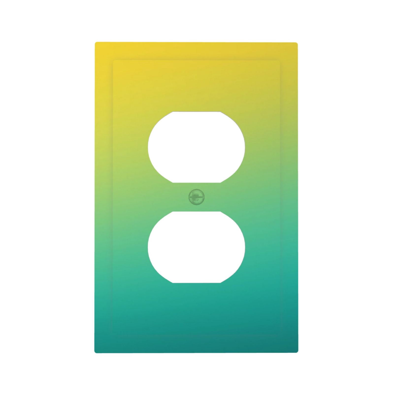 Rocae Teal To Yellow Gradient for Decorator Light Switch or Receptacle ...