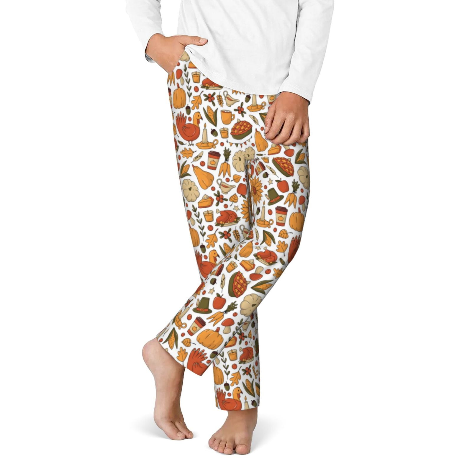 Rocae Thanksgiving with Food for Teenagers' Pajama Pants,Girls lounge ...