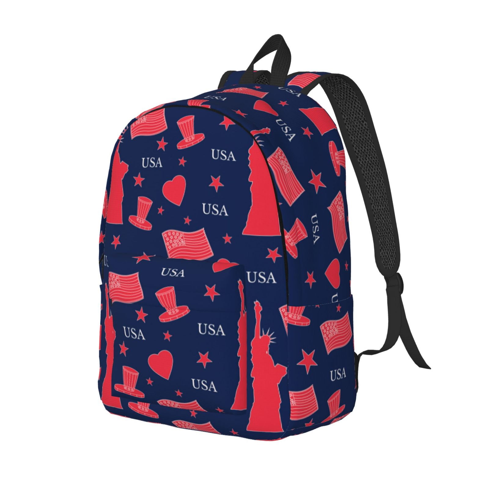 Rocae The Statue Of Liberty for Canvas College Laptop Backpack for Men ...