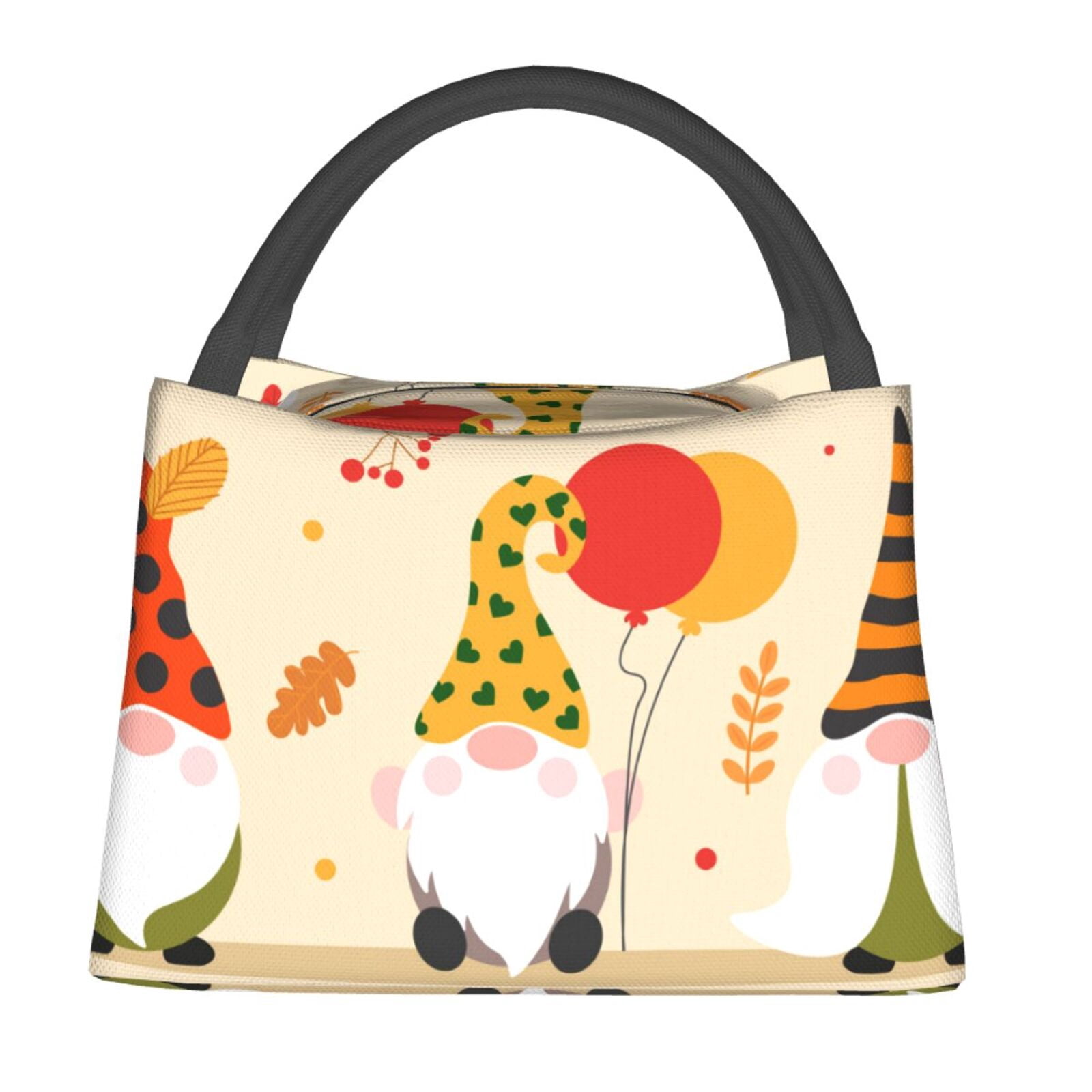 Rocae Three Gnomes With Balloons for Insulated Lunch Bag for Women Men ...