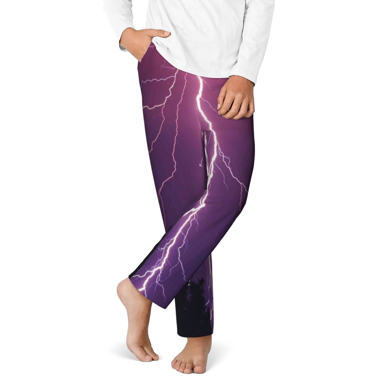 Rocae Thunderstorm Violet Purple for Teenagers' Pajama Pants,Girls ...