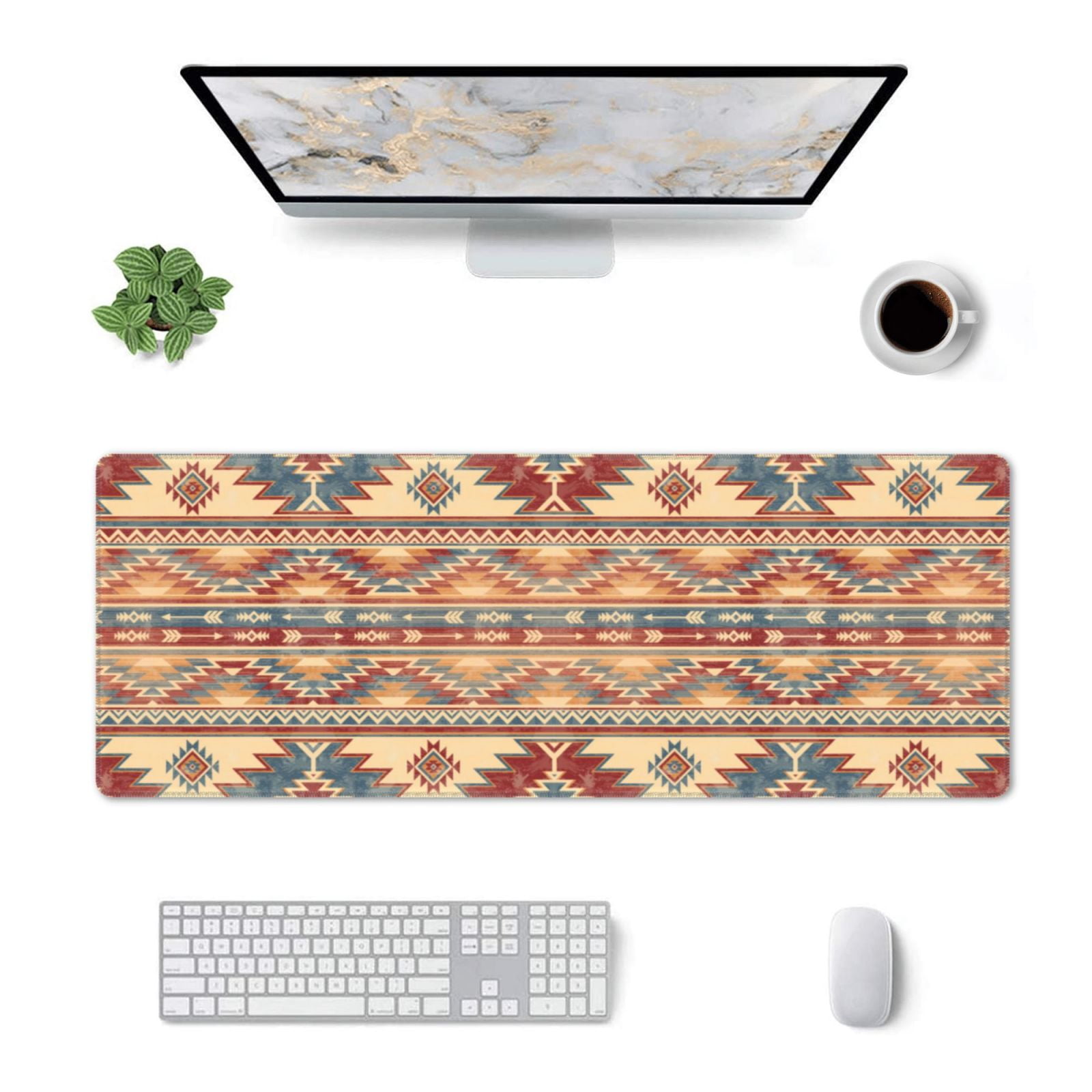 Rocae Traditional Tribal Aztec for Gaming Mouse Pad, Mouse Pad Large ...