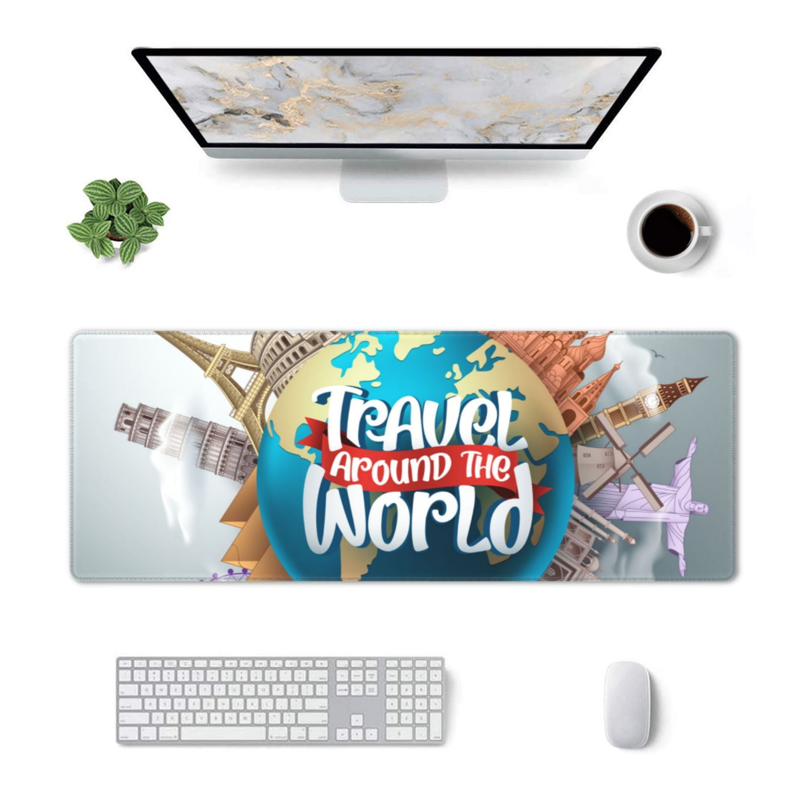 Rocae Travel Around The World for Gaming Mouse Pad, Mouse Pad Large ...