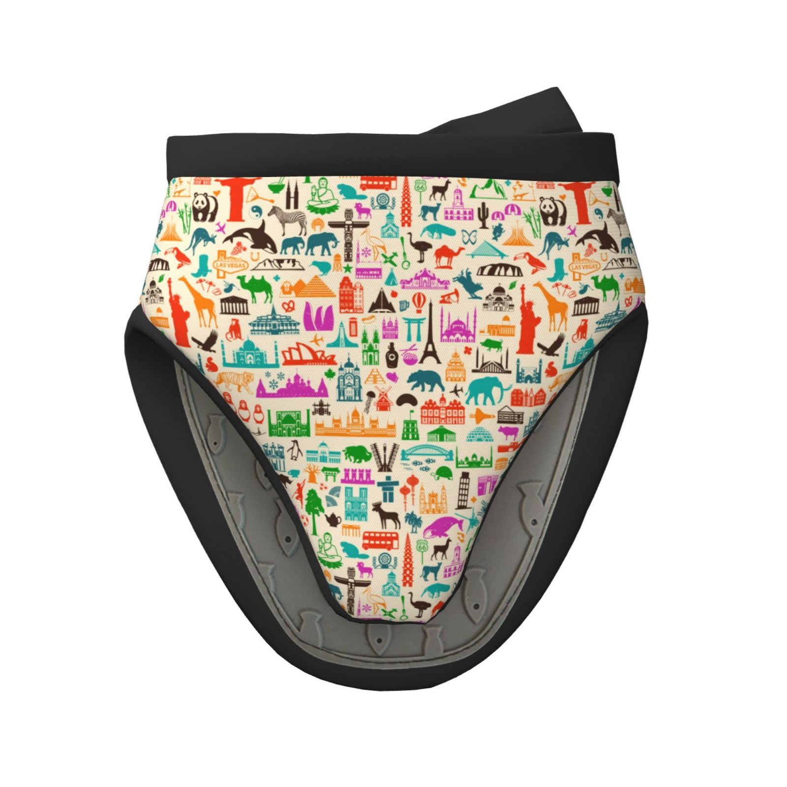 Rocae Travel for Mini Oven Mitts Rubber Oven Glove, Kitchen Mittens ...