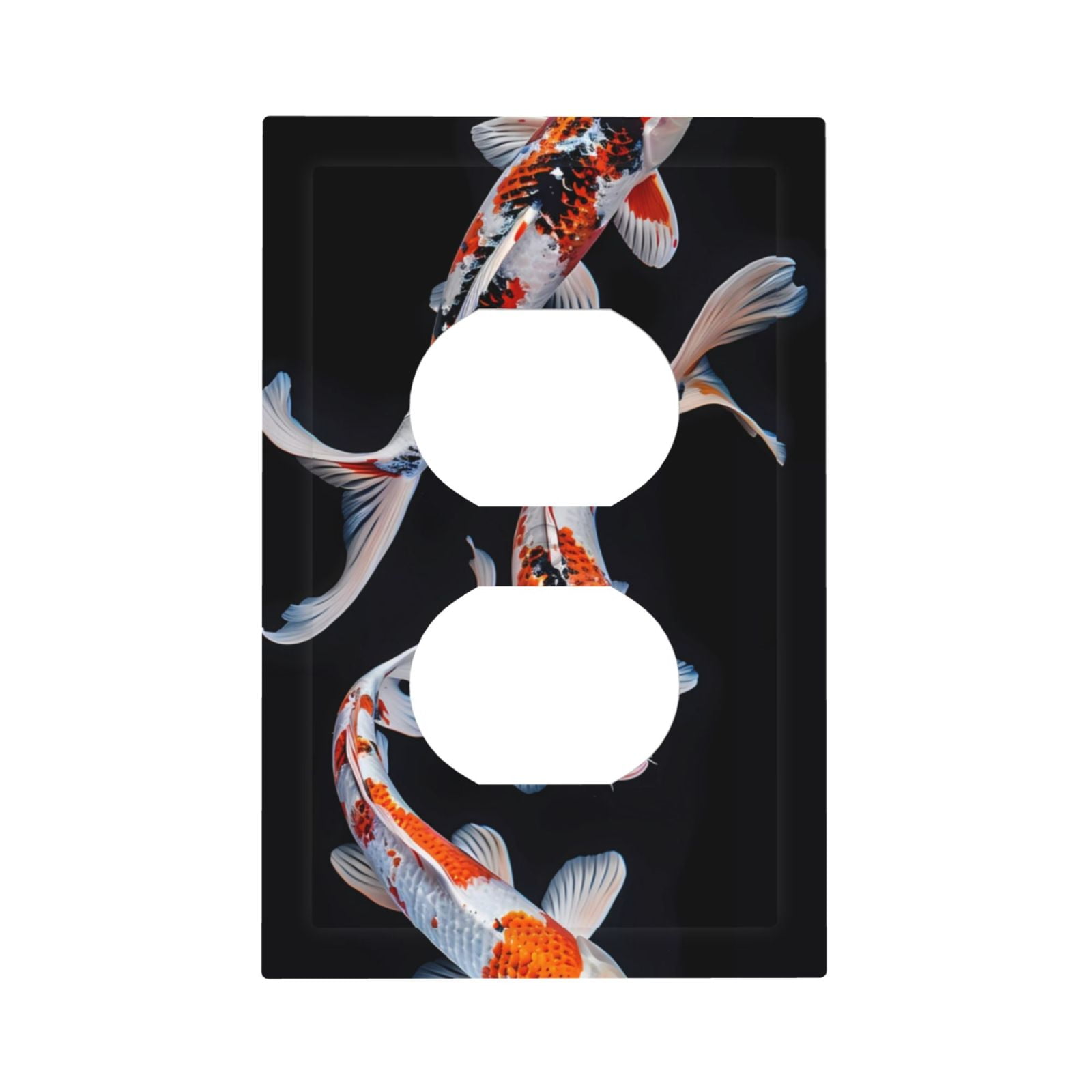 Rocae Tricolor Koi Fish Trio for Decorator Light Switch or Receptacle ...