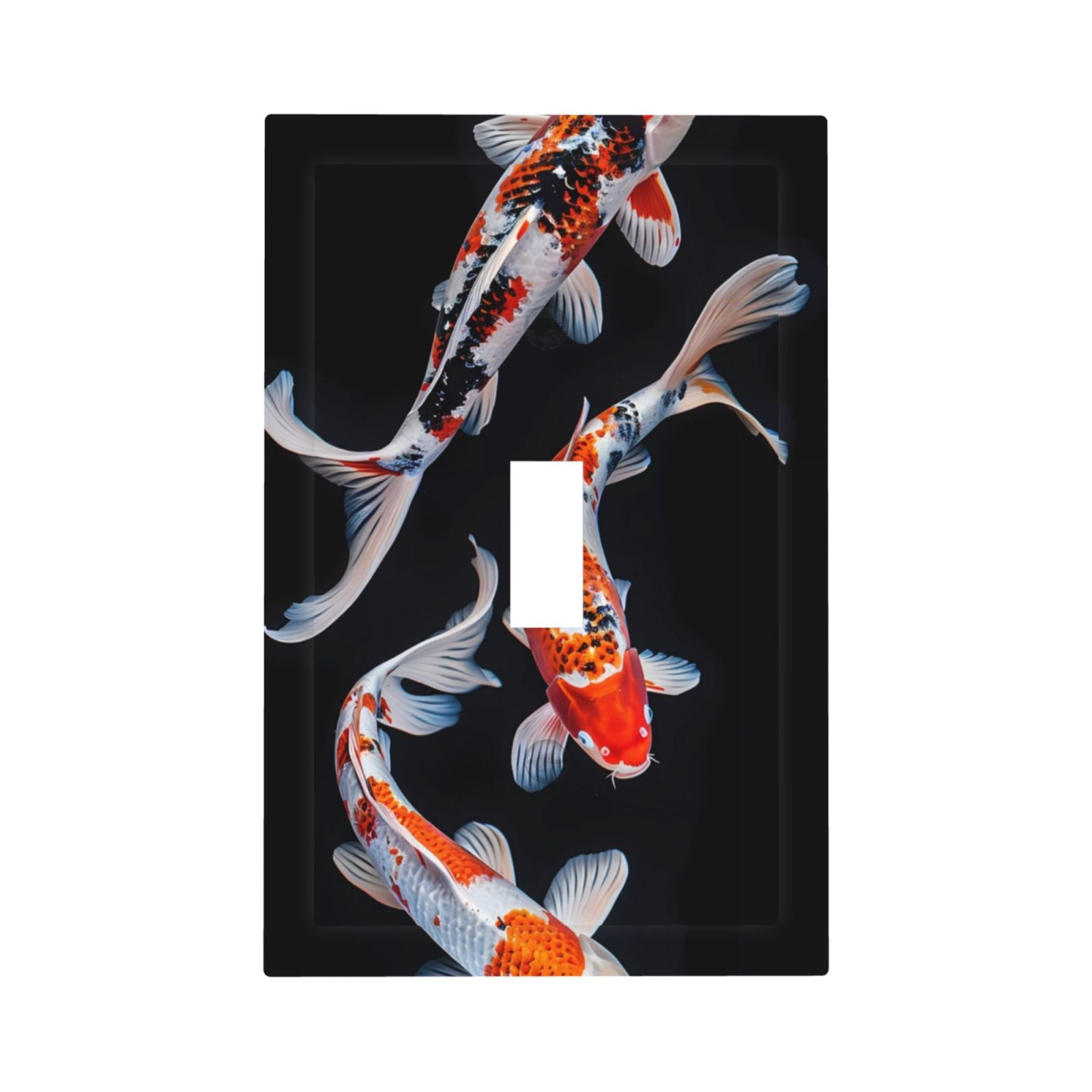 Rocae Tricolor Koi Fish Trio for Decorator Light Switch or Receptacle ...