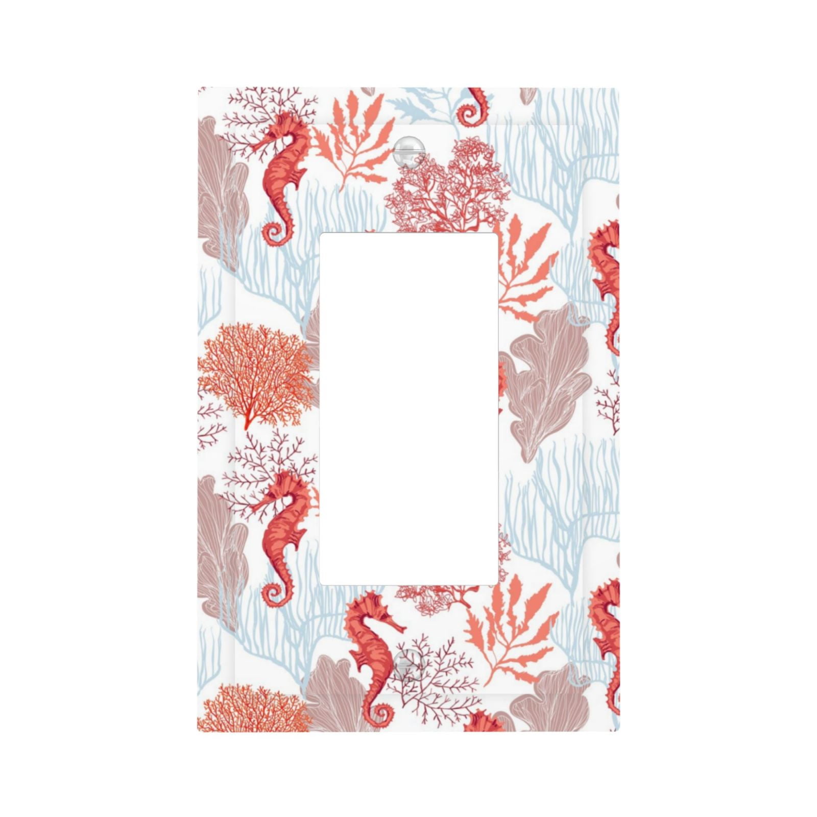 Rocae Tropical Corals Seahorse for Decorator Light Switch or Receptacle ...