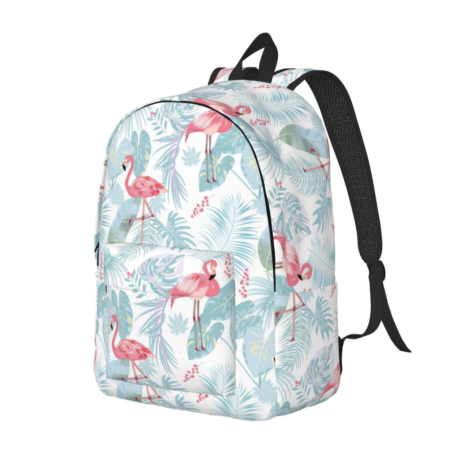 Rocae Tropical Flamingo for Canvas College Laptop Backpack for Men ...