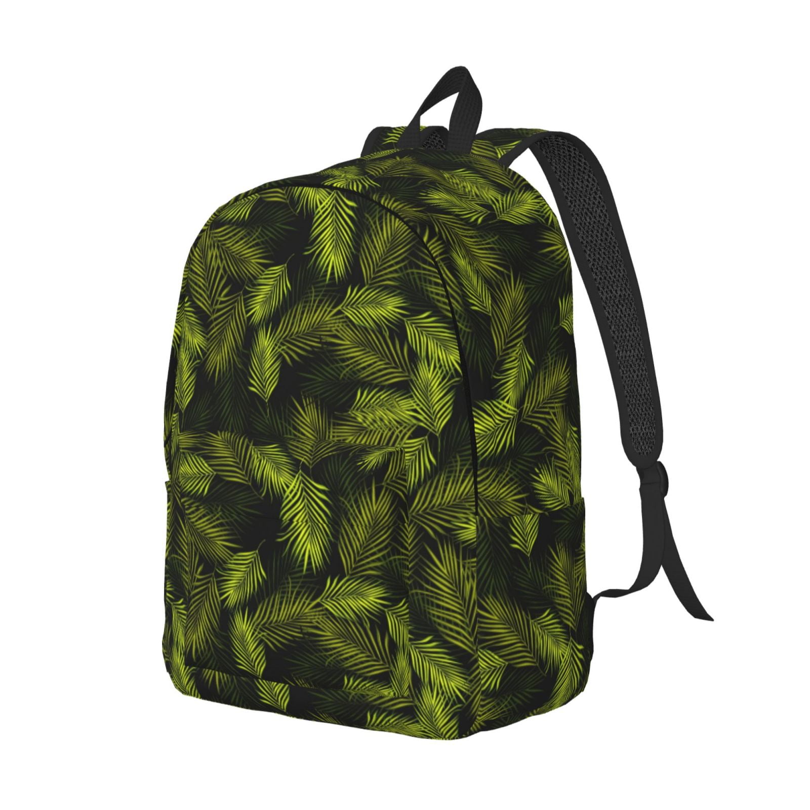 Rocae Tropical Palm Leaves Fern Leaf for Durable Canvas Backpack ...