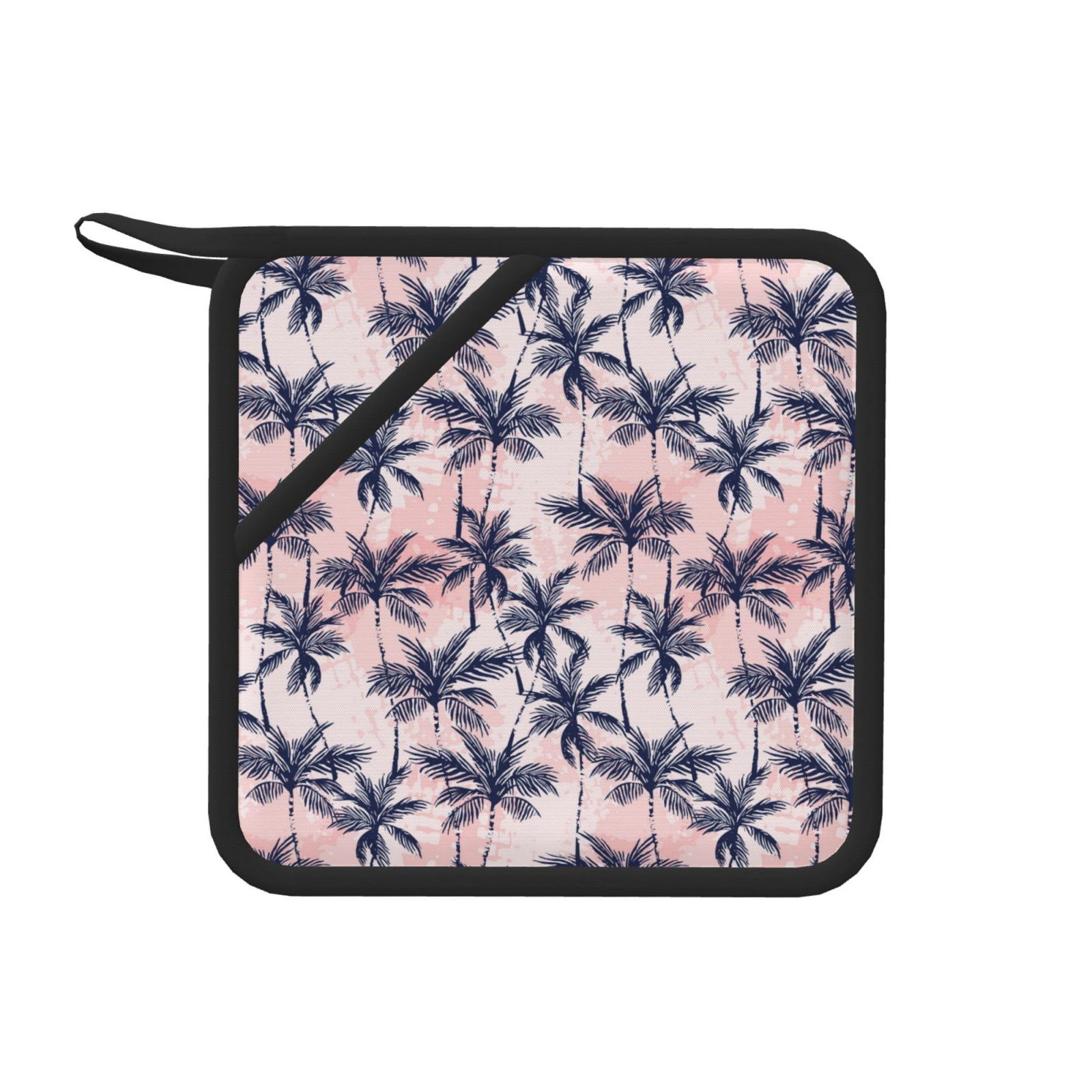 Rocae Tropics Palm Trees for Square Silicone Anti-scalding Mat Trivet ...