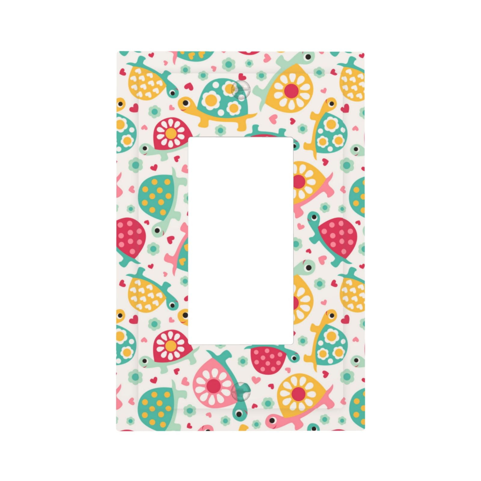 Rocae Turtle Flower for Decorator Light Switch or Receptacle Outlet ...