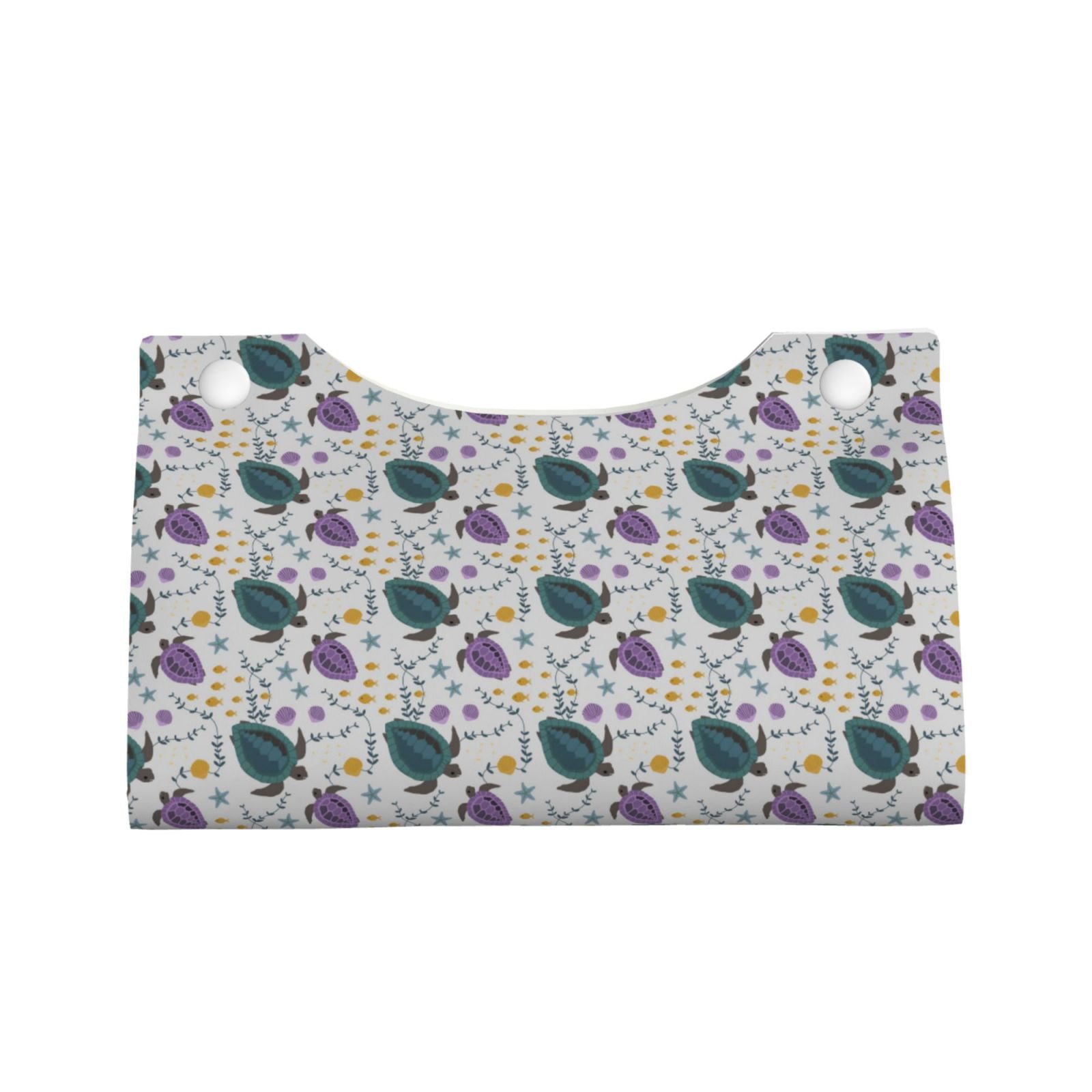 Rocae Turtle Print Long Tissue Box Lid Durable Leather Tissue Box Lid ...