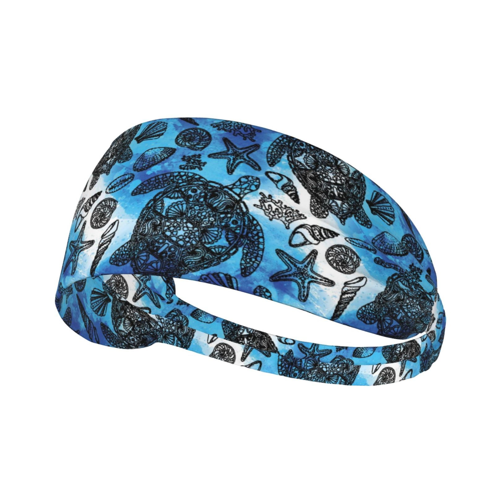 Rocae Turtle，Shell Algae Starfish Coral for Elastic Exercise Headband ...