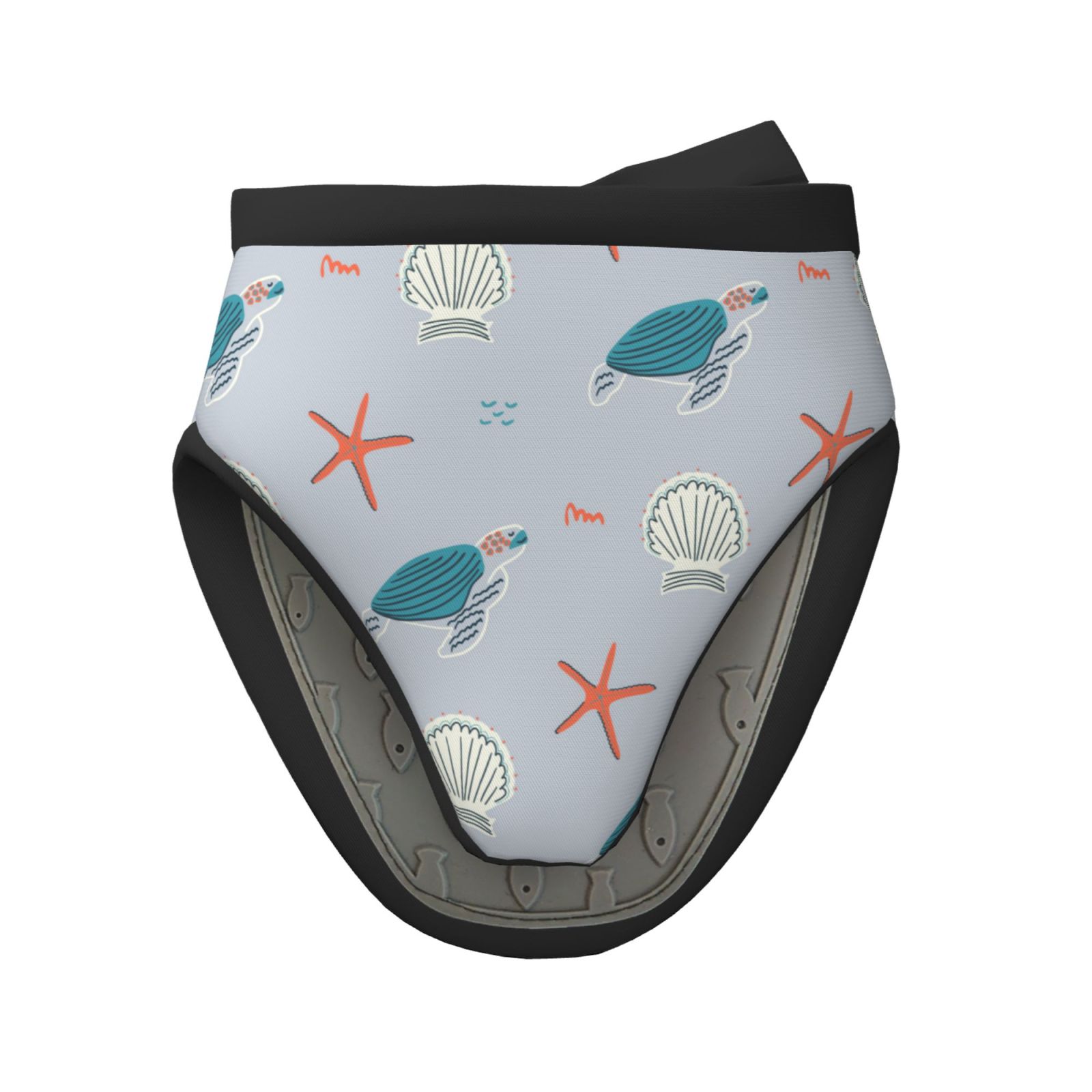 Rocae Turtles And Shells for Mini Oven Mitts Rubber Oven Glove, Kitchen ...