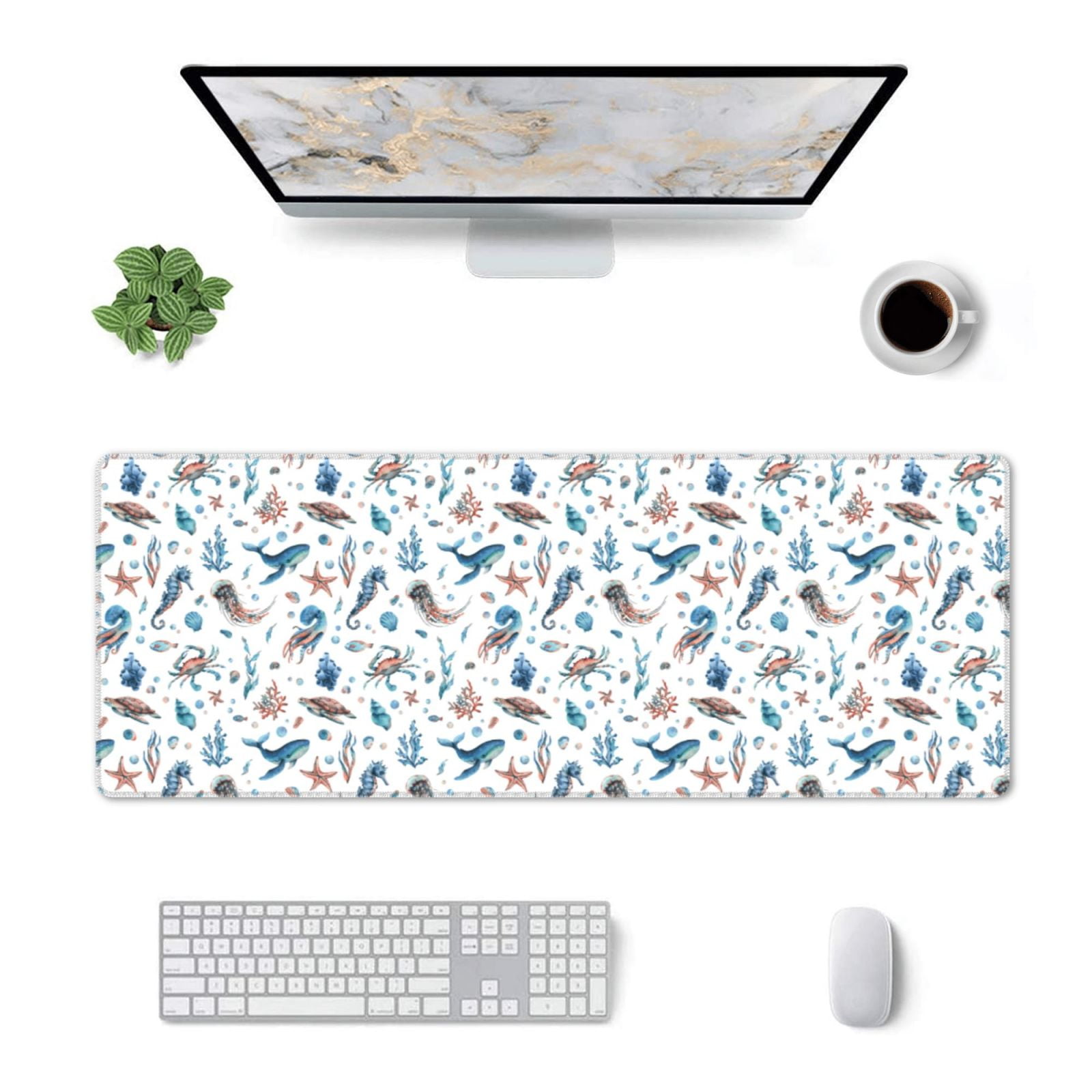 Rocae Undersea Animals for Gaming Mouse Pad, Mouse Pad Large, Office ...