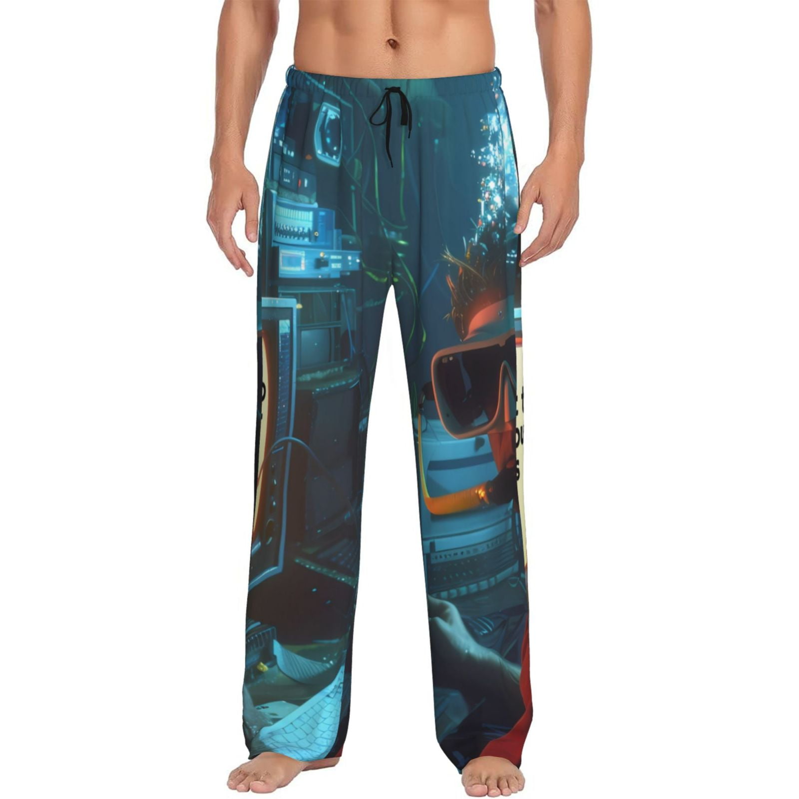Rocae Underwater Office Diver Mens Pajama Pants Pj Pants Mens Lounge ...