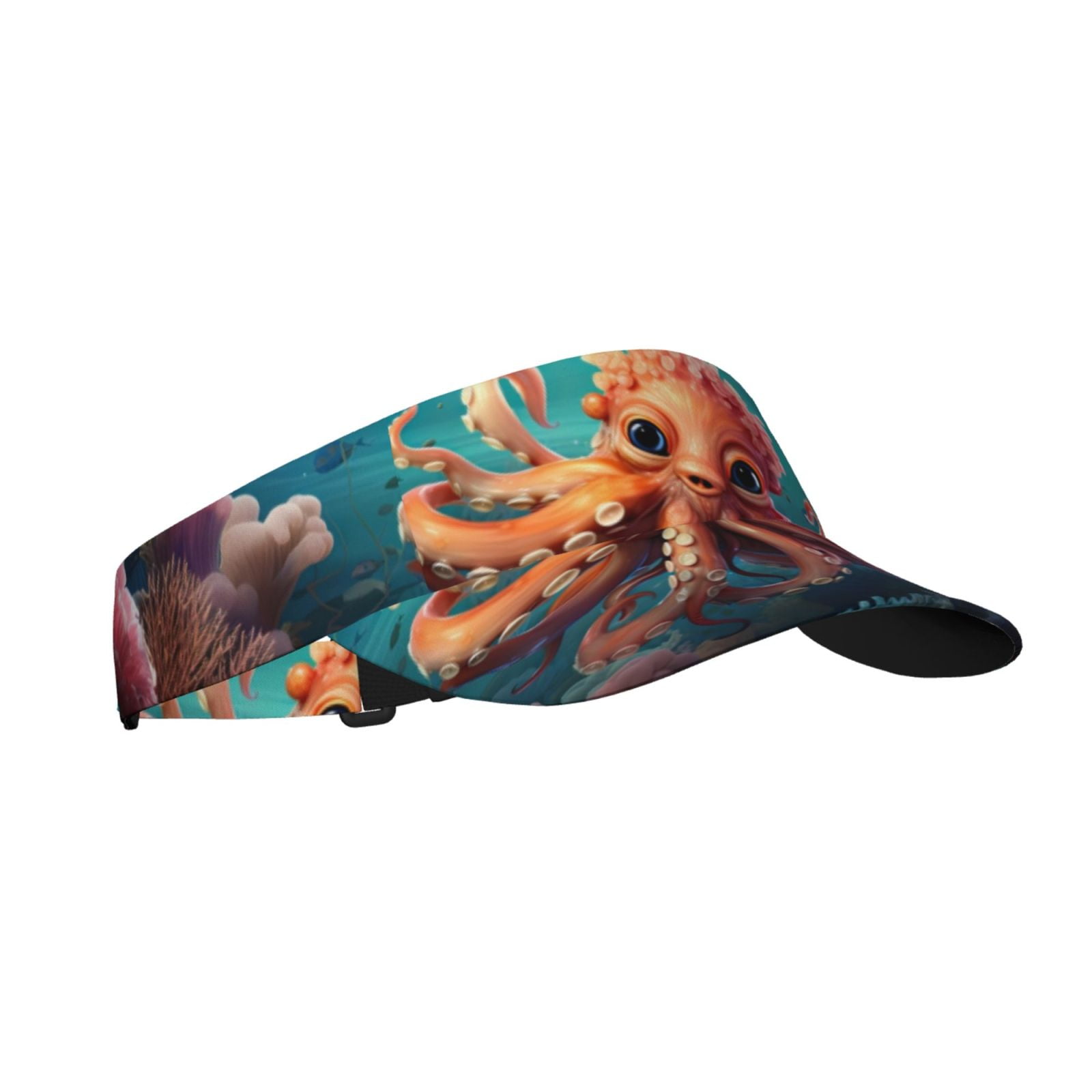 Rocae Underwater Plant Octopus for Sport Sun Visor Hats Adjustable ...
