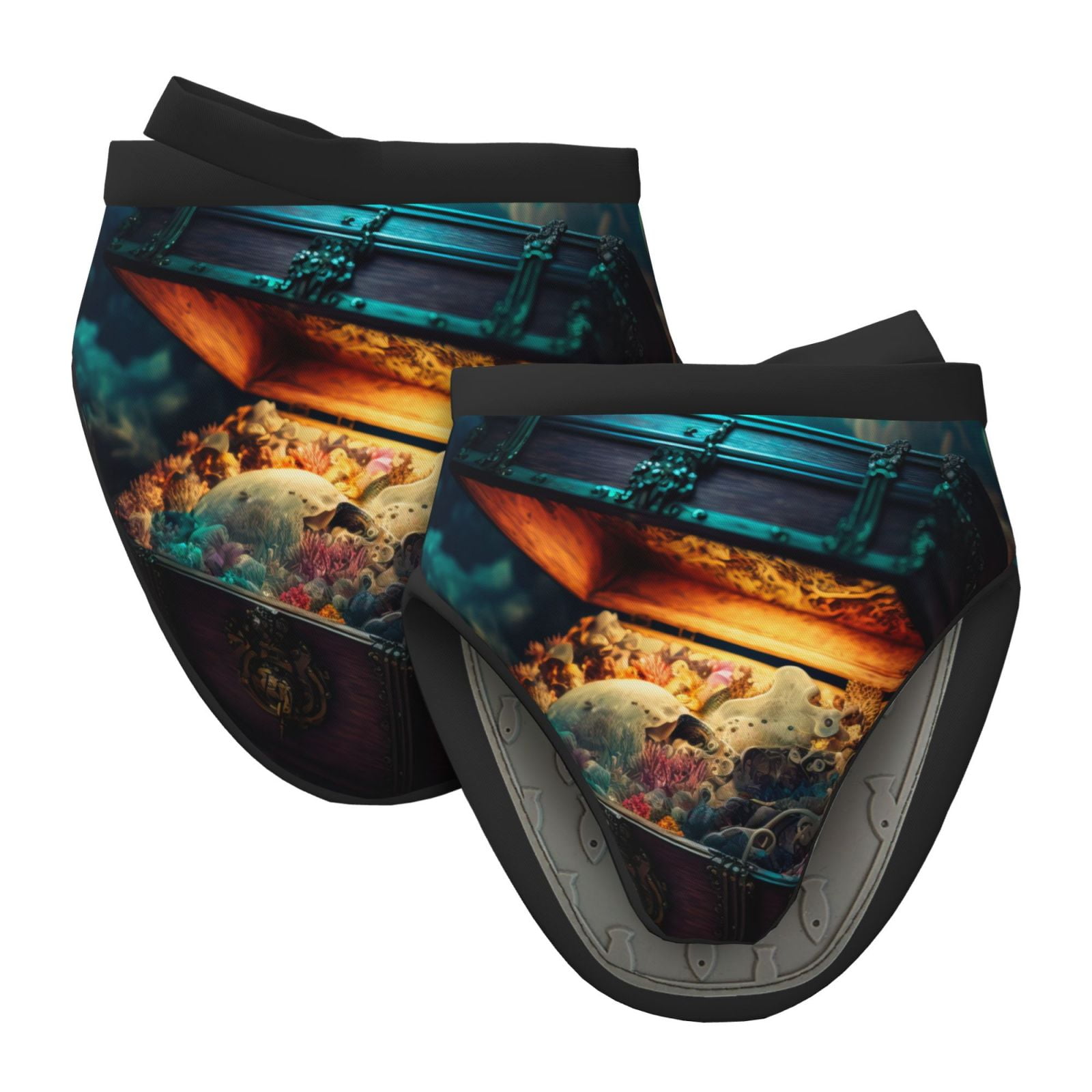 Rocae Underwater Treasure Chest for Mini Oven Mitts Rubber Oven Glove ...