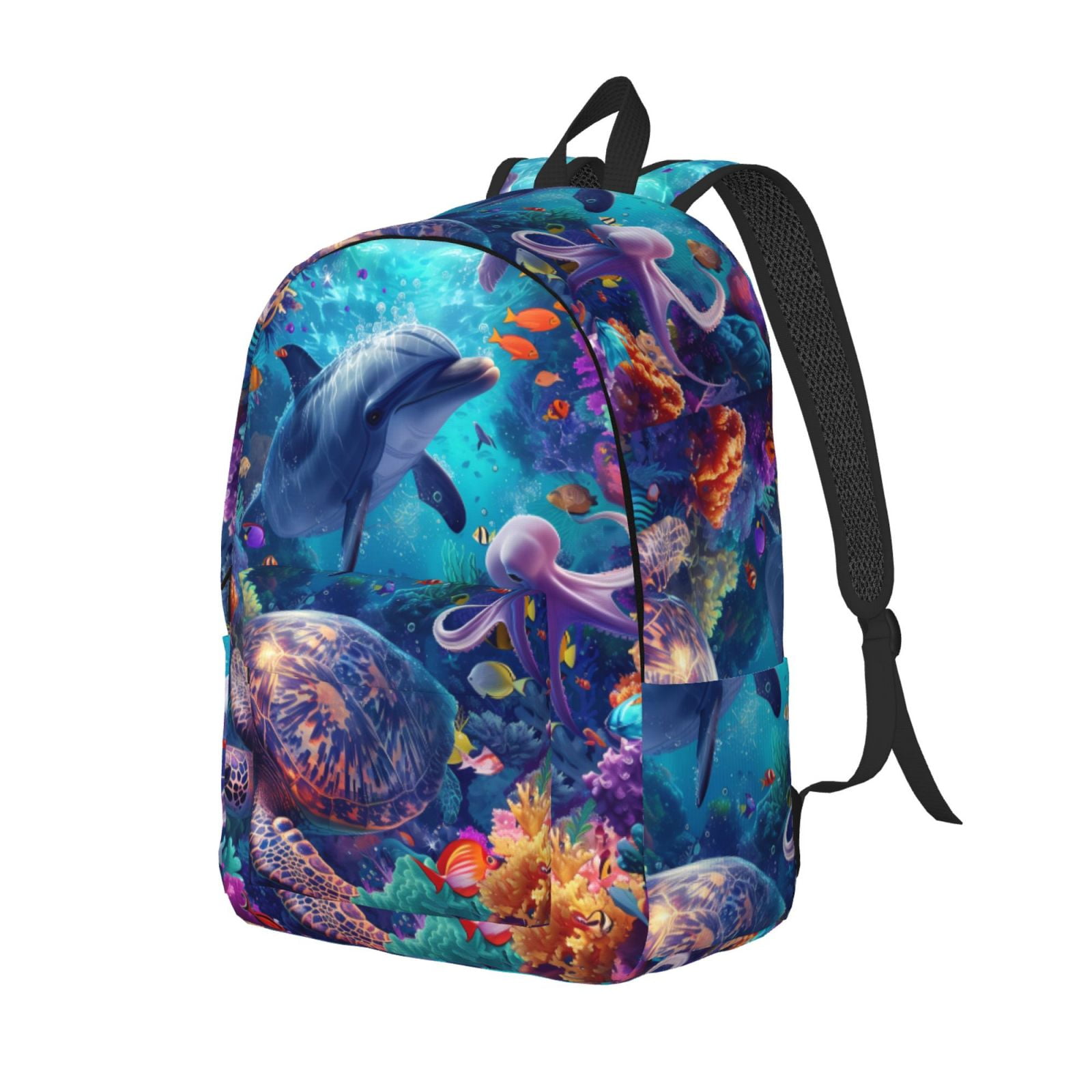 Rocae Underwater Turtle Dolphin Octopus for Canvas College Laptop ...