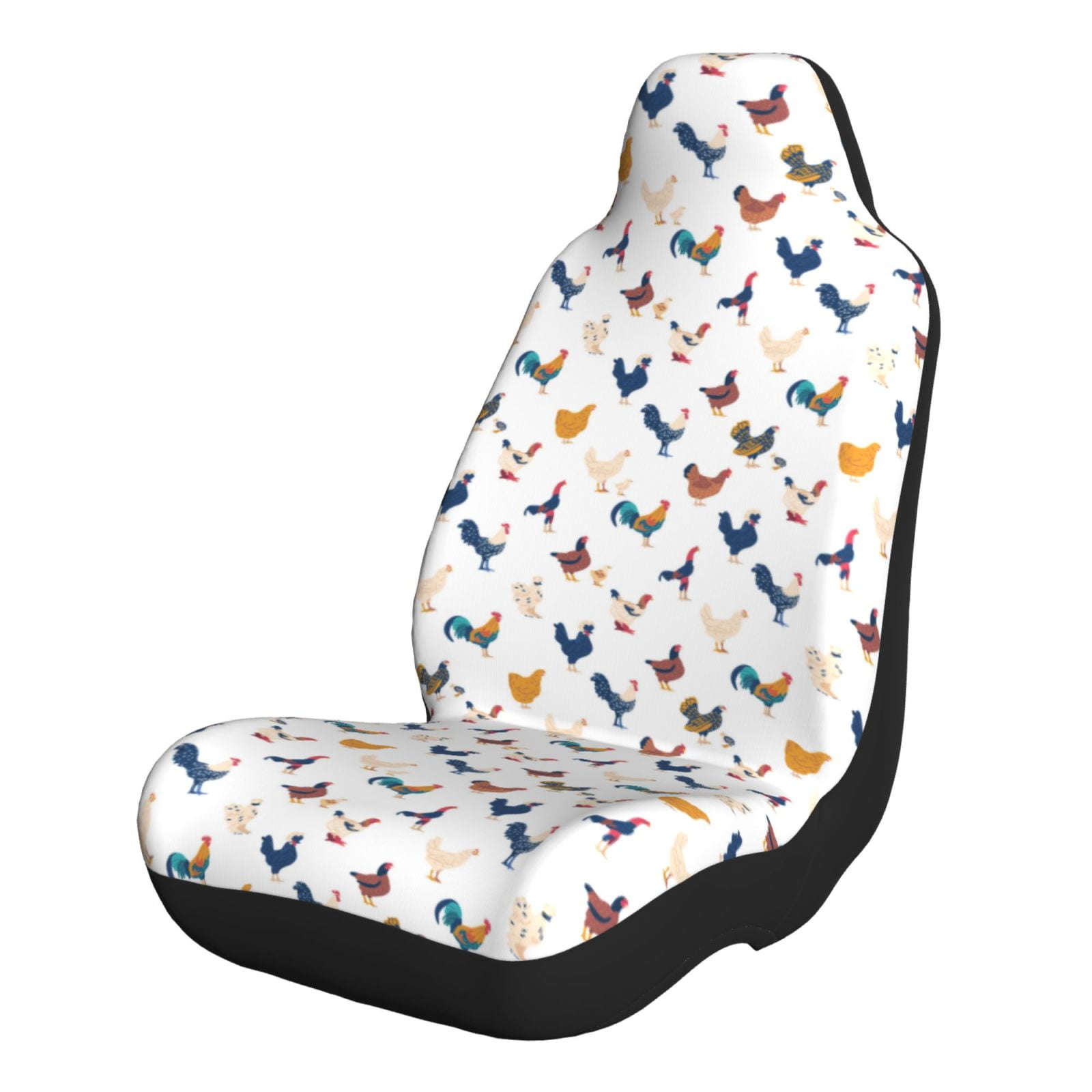 Rocae Various Rooster Print Seat Covers for Cars Trucks and SUVs,Easy ...