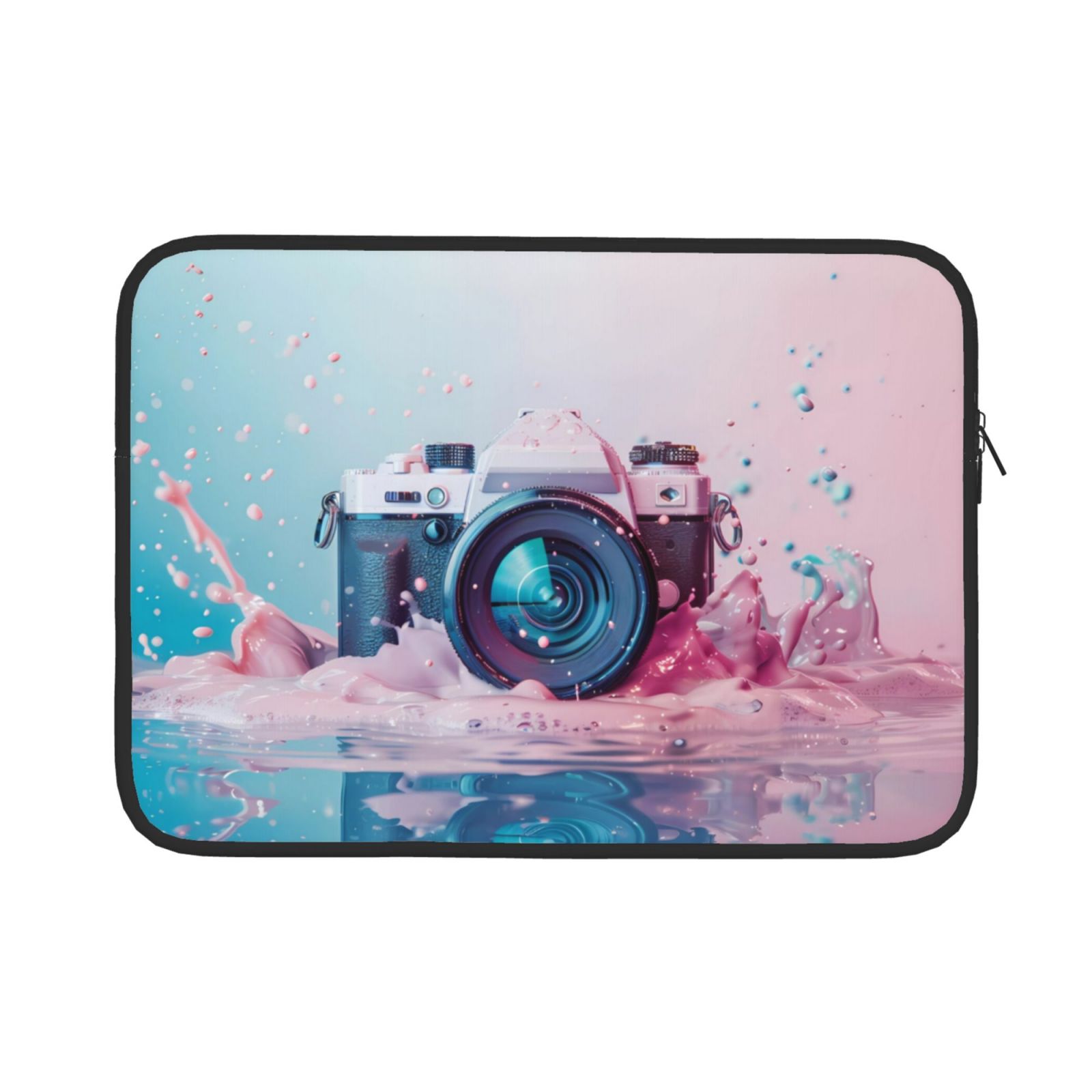 Rocae Vintage Camera Splash Art for Classic Slim Ergonomic Briefcase ...