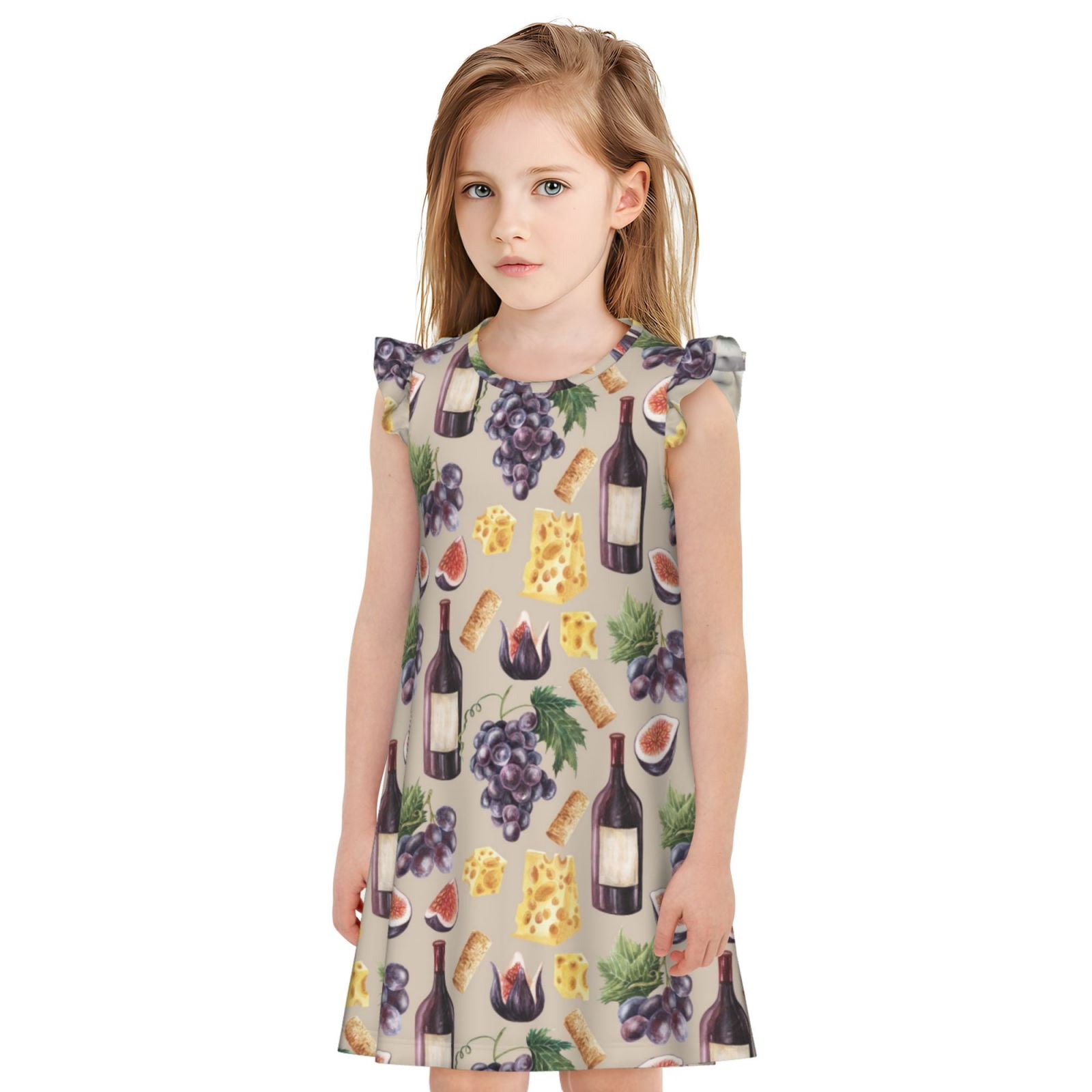 Rocae Watercolor Bottles And Glasses for Girls Nightgowns Pajamas Dress ...