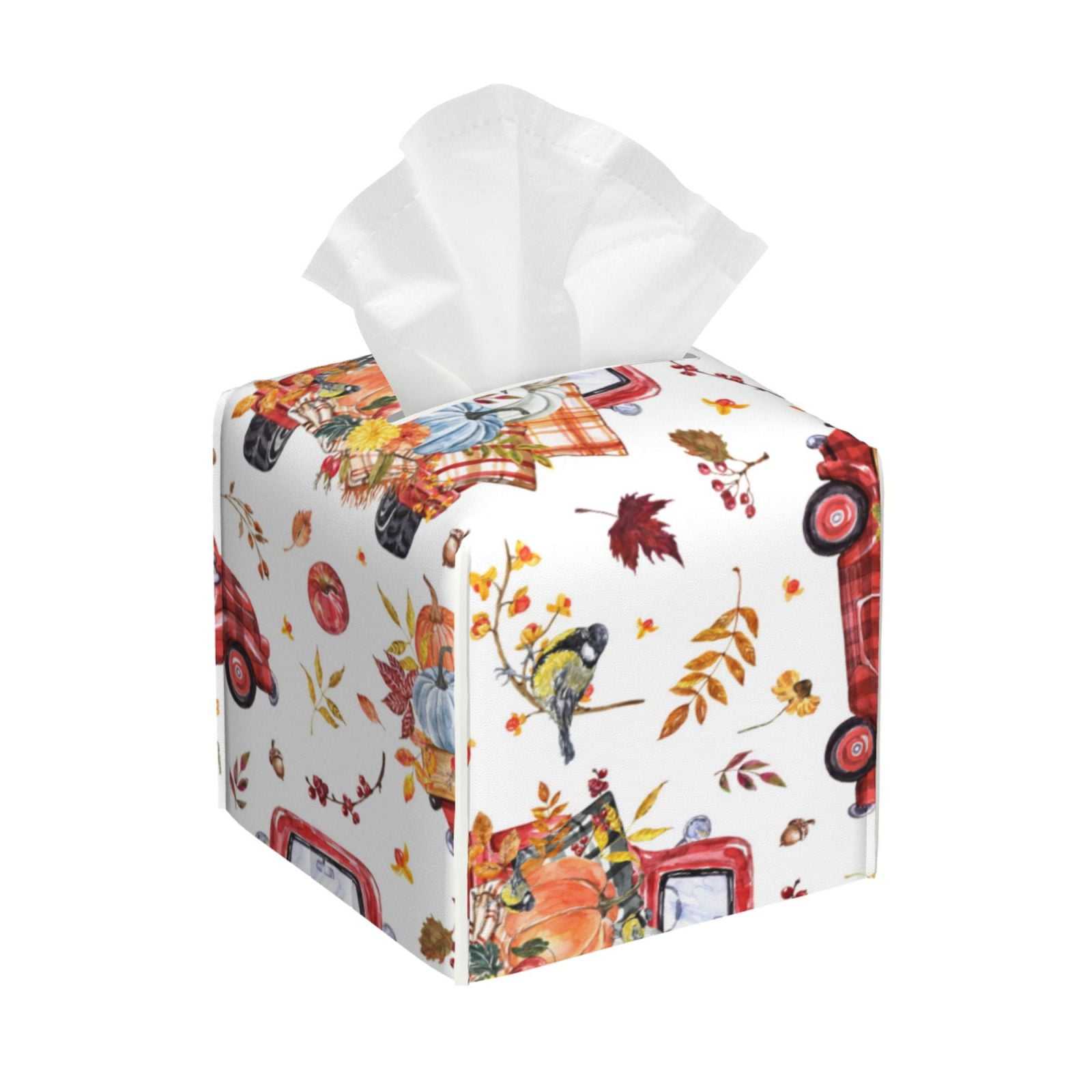 Rocae Watercolor Fall for High-grade Leather Tissue Box,Office Tissue ...