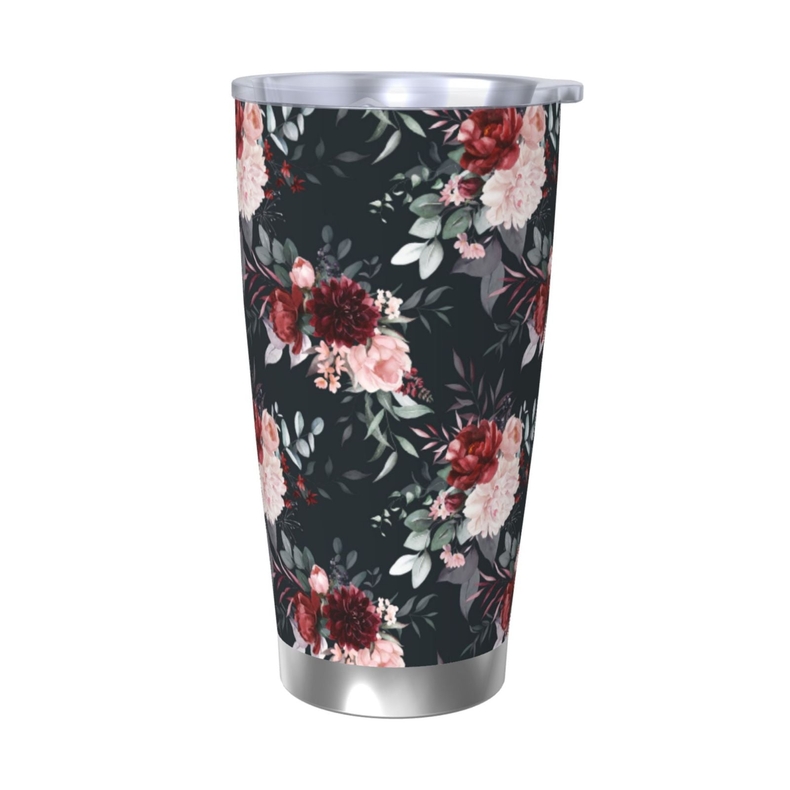 Rocae Watercolor Floral for 20 Ounces Stainless Steel Insulted Tumbler Car Cup Drink Mug ...