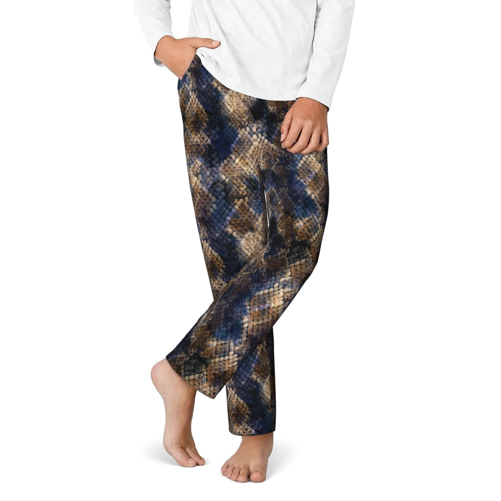 Rocae Watercolor Snake Skin for Teenagers' Pajama Pants,Girls lounge ...