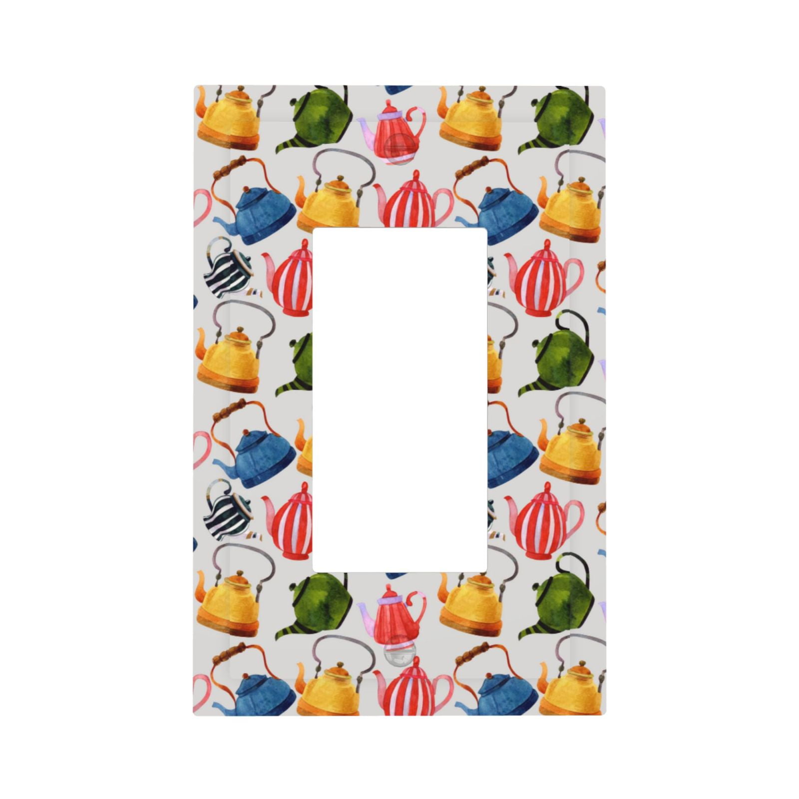 Rocae Watercolor Teapots for Decorator Light Switch or Receptacle ...