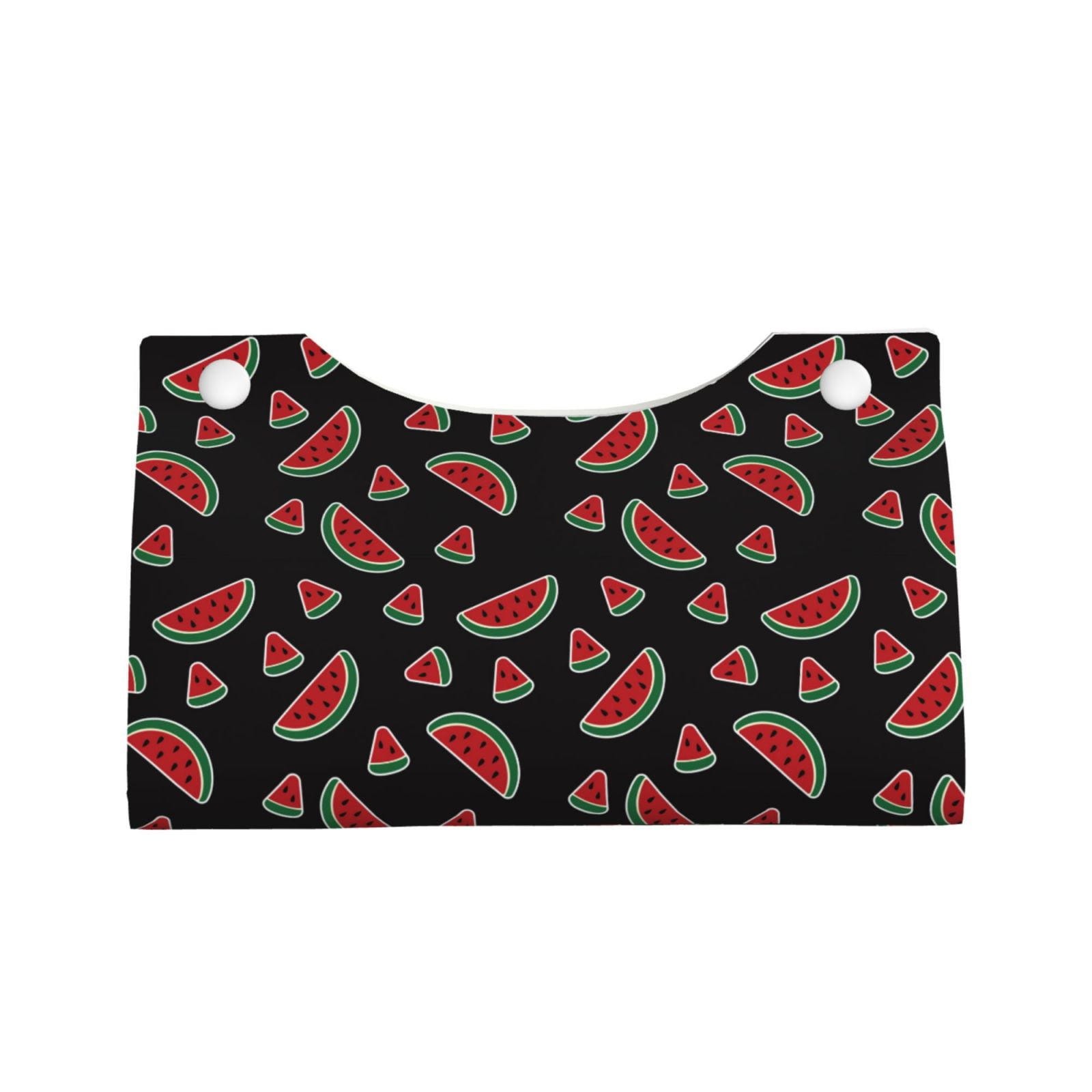 Rocae Watermelon Print Long Tissue Box Lid Durable Leather Tissue Box ...