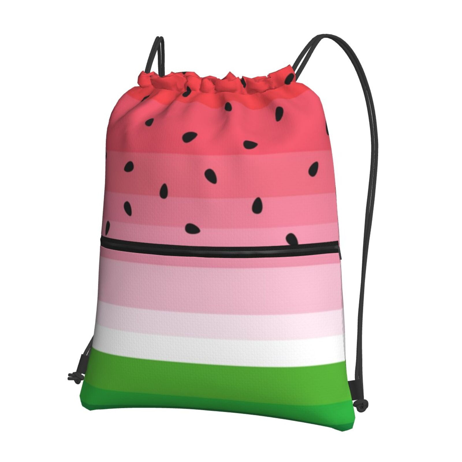 Rocae Watermelon for Drawstring zipper Backpack Gym Backpack Bag for ...