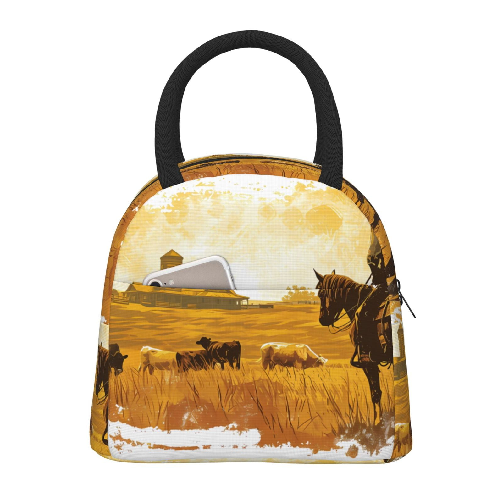 Rocae Western Cowboy Ranch for Leakproof Lunch Box for Adults, Wide ...