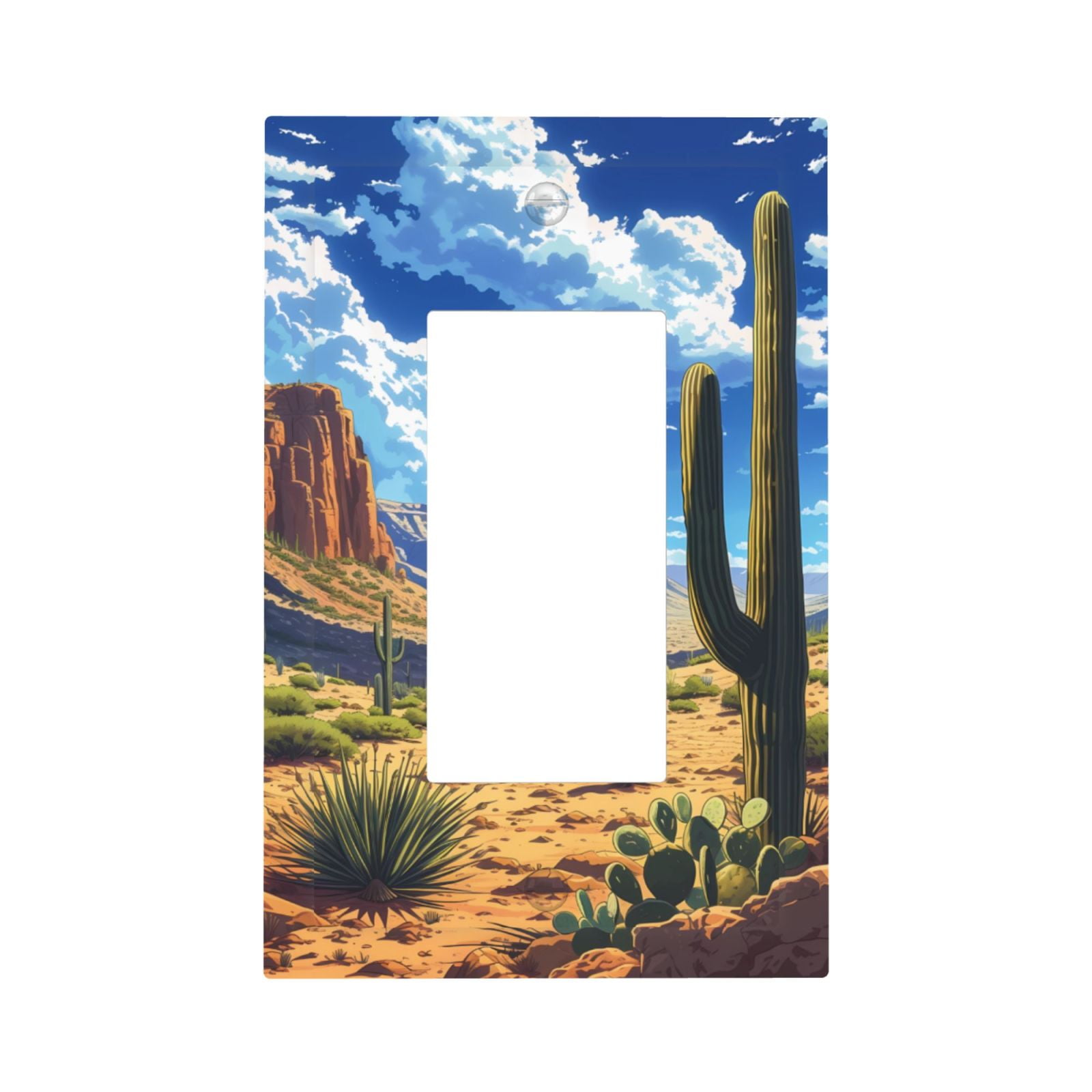 Rocae Western Desert Cactus for Decorator Light Switch or Receptacle ...
