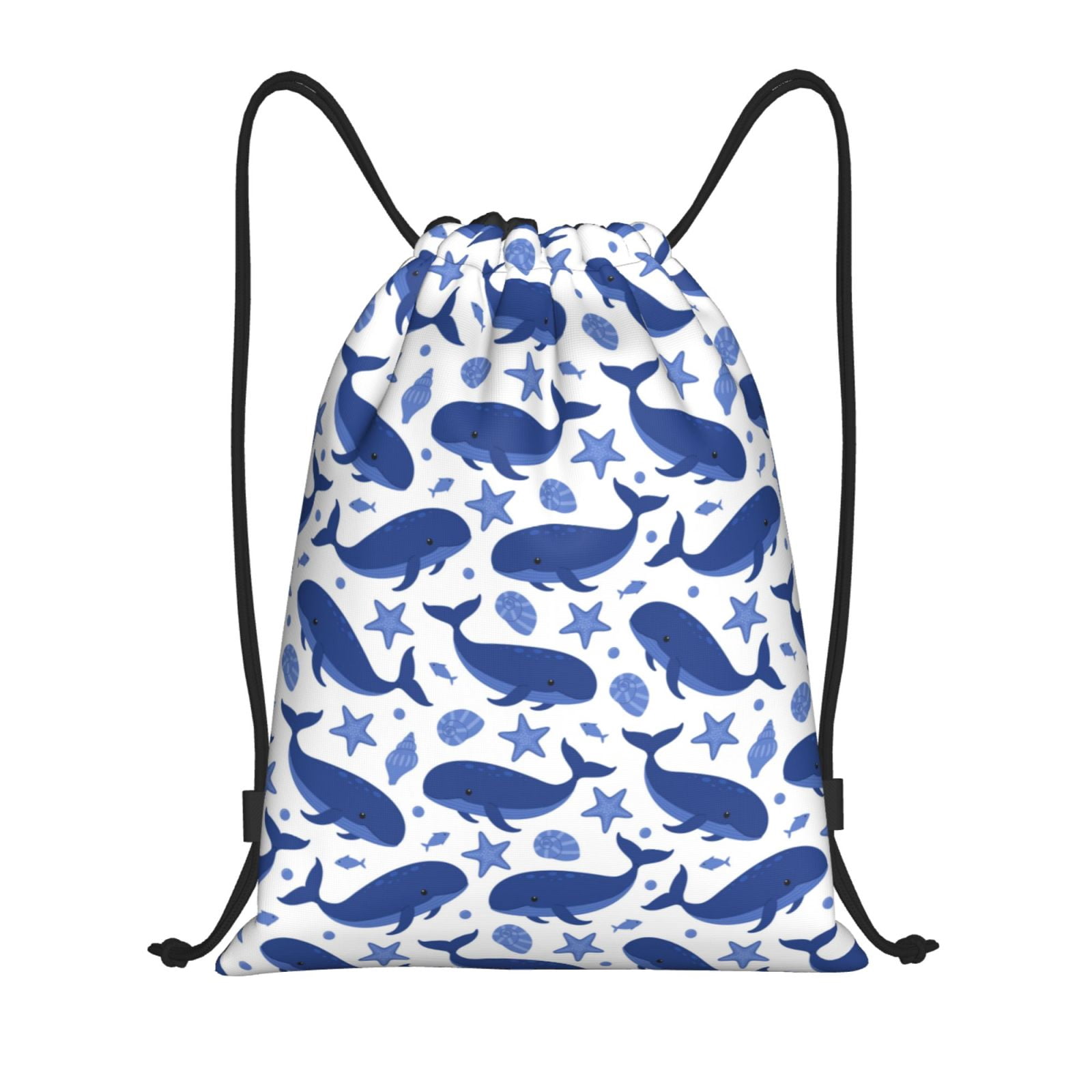 Rocae Whale for Gym Bag Drawstring Bags Gym Backpack for Gym, Travel ...