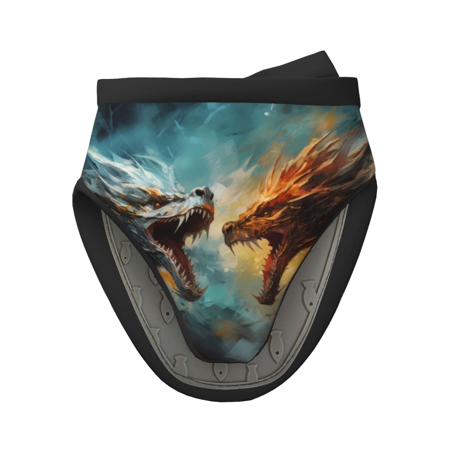 Rocae White And Red Sketch Dragon for Mini Oven Mitts Rubber Oven Glove ...