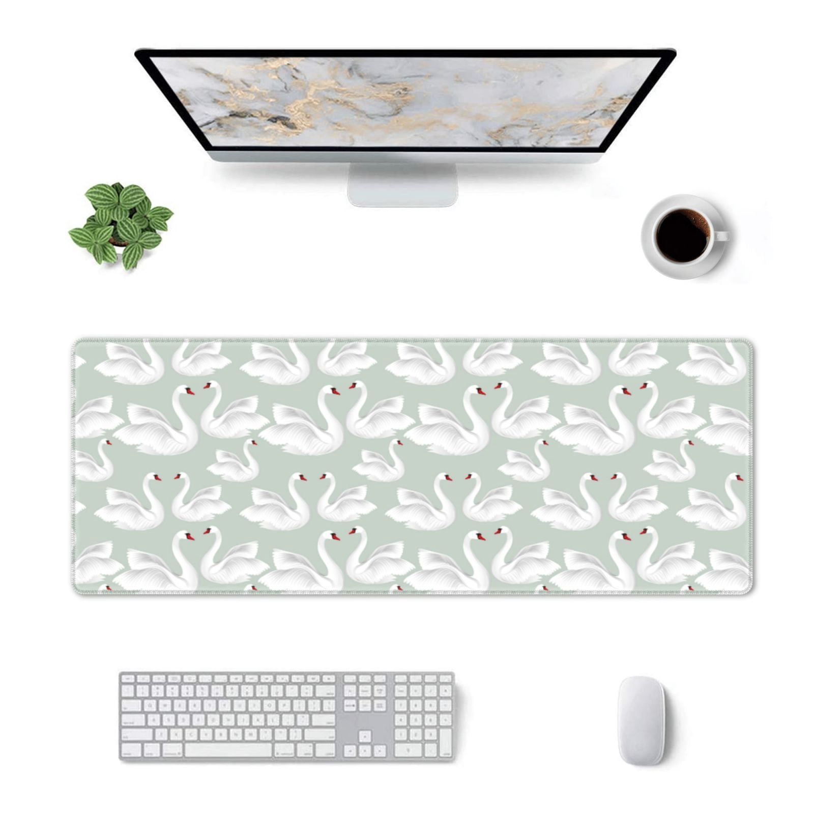 Rocae White Birds for Gaming Mouse Pad, Mouse Pad Large, Office ...