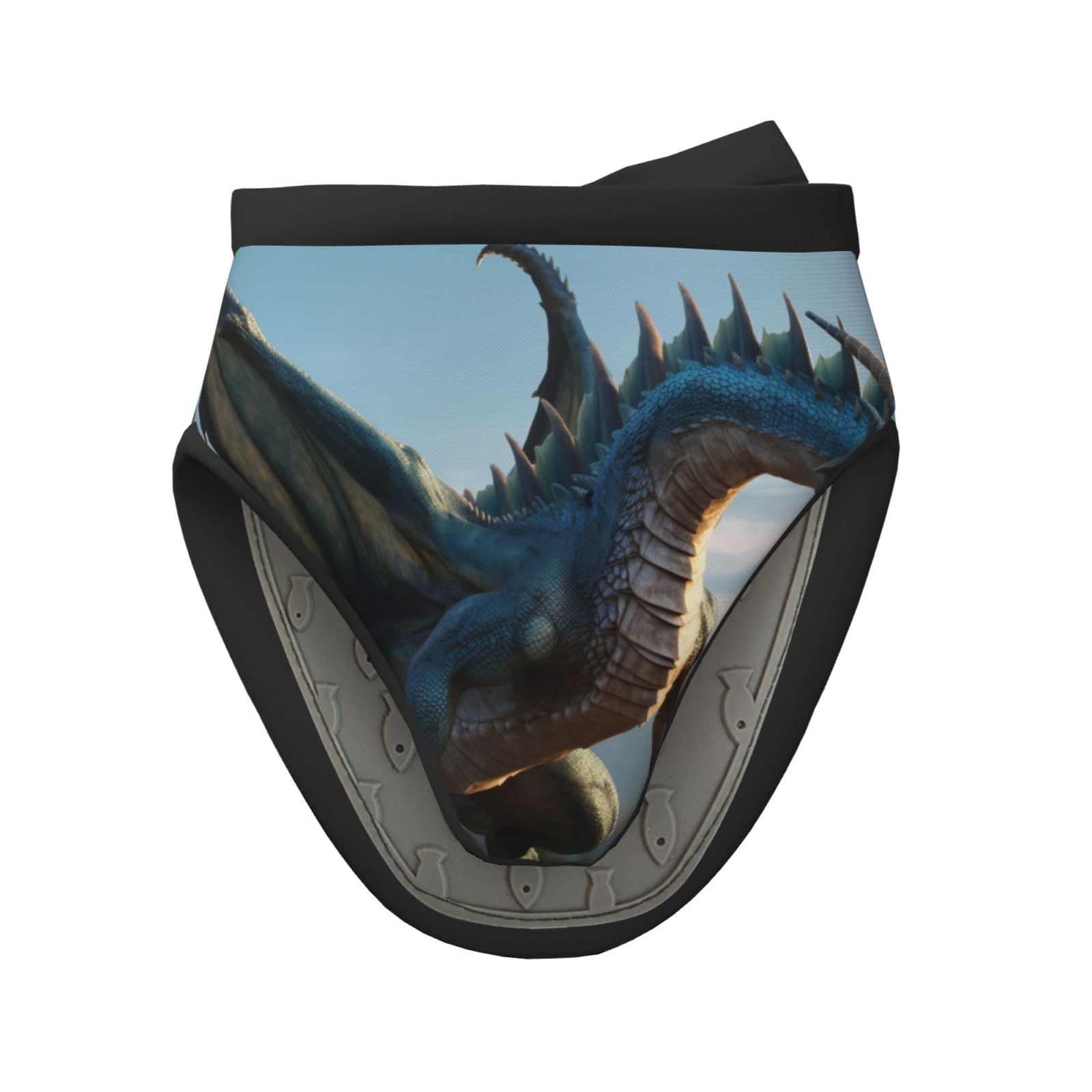 Rocae Wild Blue Cool Dragon for Mini Oven Mitts Rubber Oven Glove ...