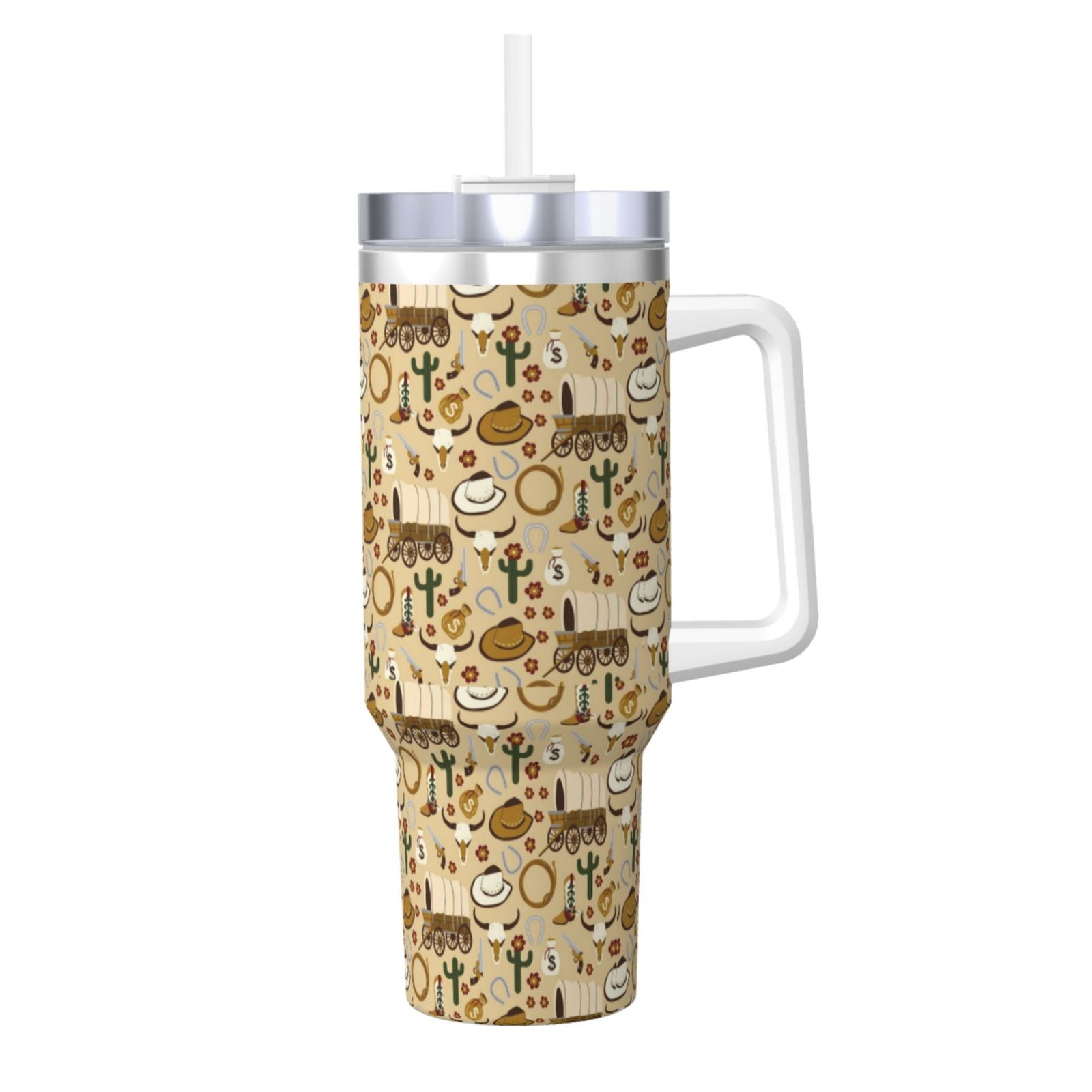Rocae Wild West Cowboy for 40OZ Ice Bully With Handle Keeps Drinks Hot ...