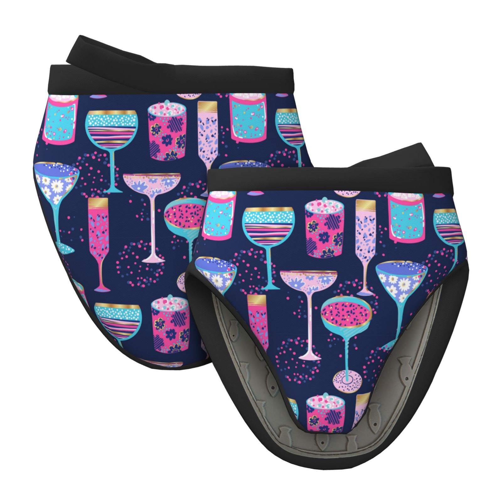 Rocae Wine Glasses And Cocktails for Mini Oven Mitts Rubber Oven Glove ...