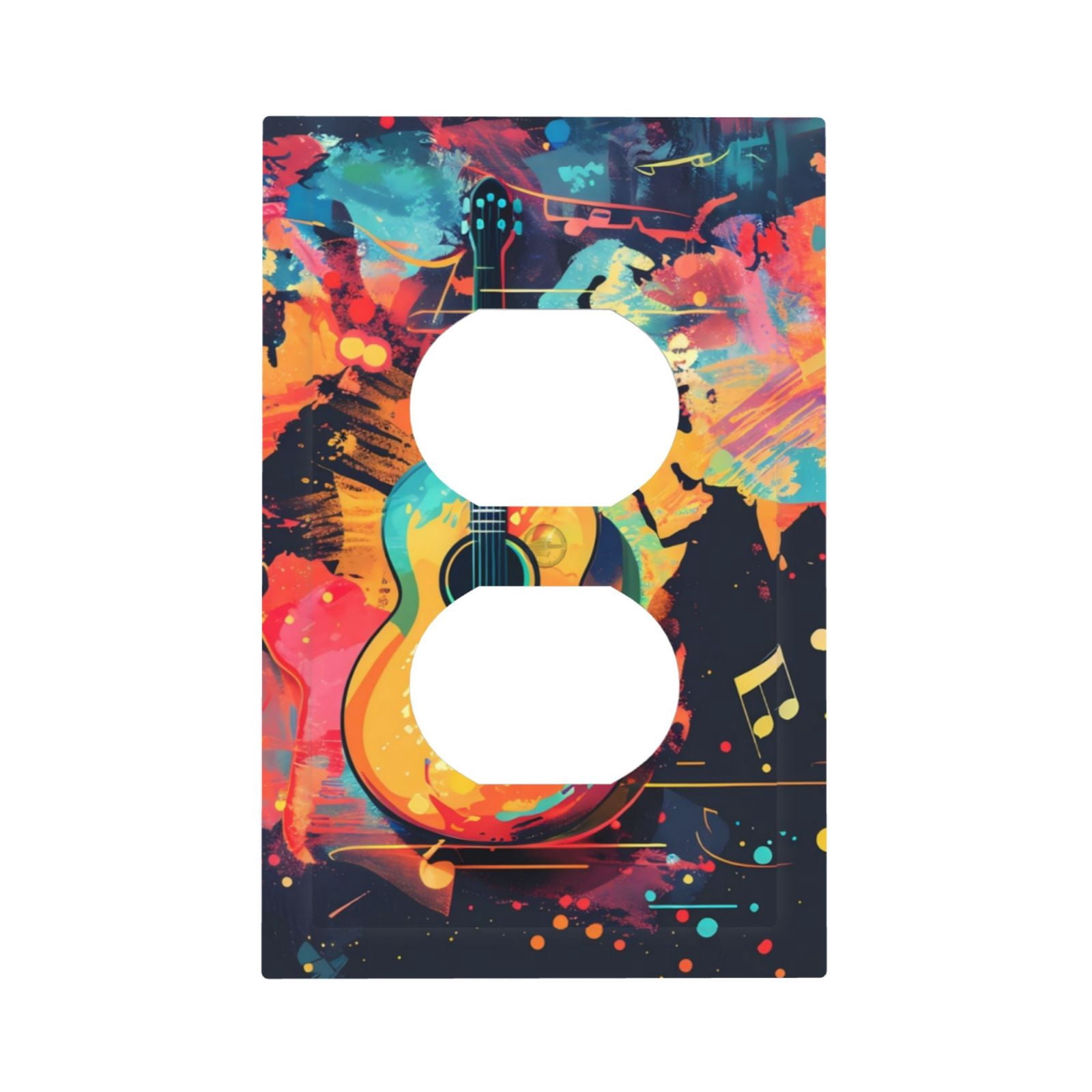 Rocae World Map Guitar Illustration for Decorator Light Switch or ...