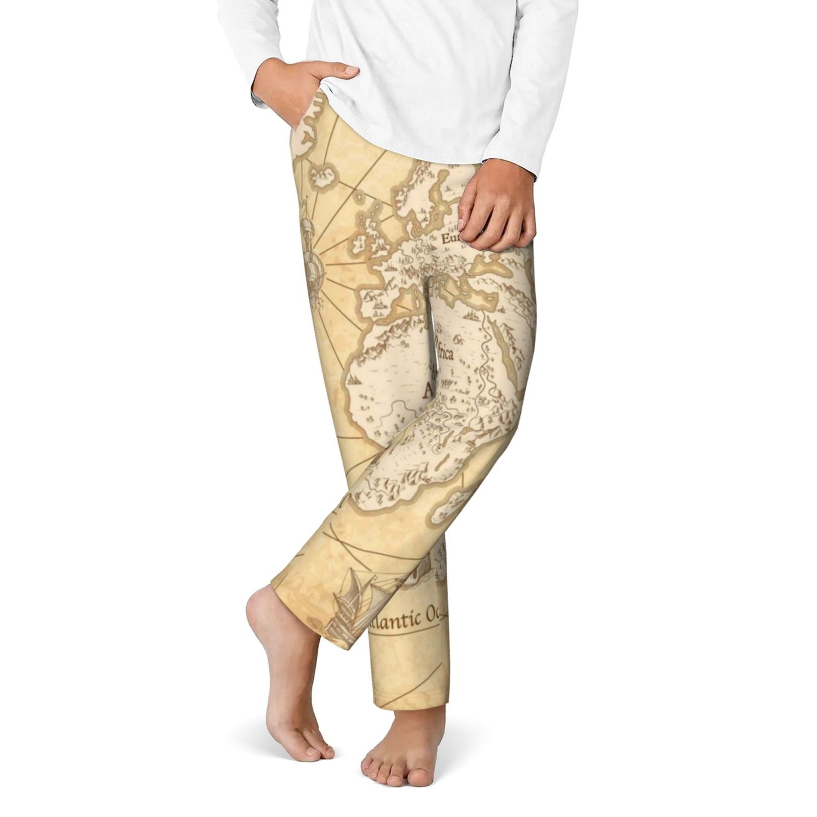 Rocae World Map for Teenagers' Pajama Pants,Girls lounge pants,Perfect ...