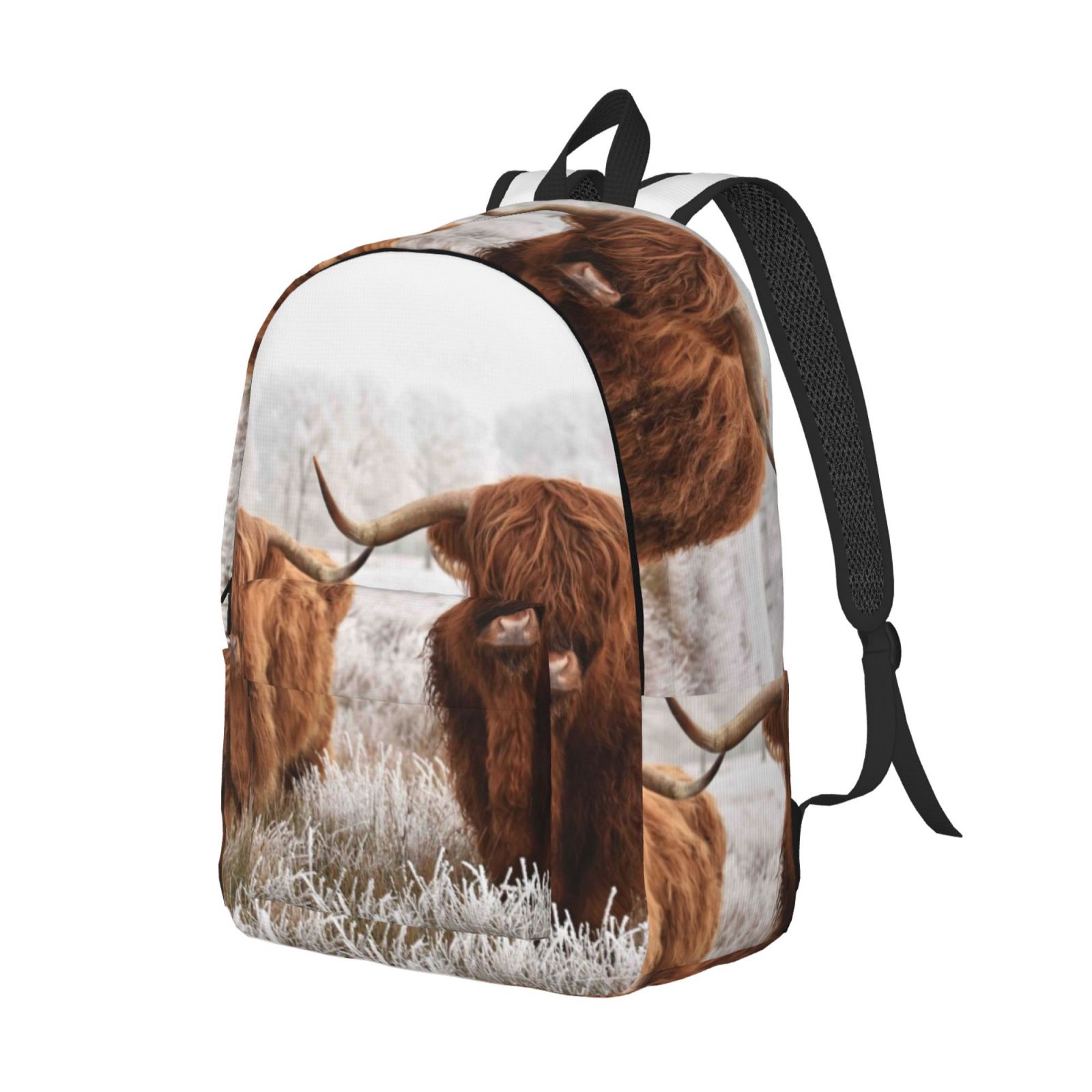 Rocae Yak for Durable Canvas Backpack Leisure Large Bag Travel Rucksack ...