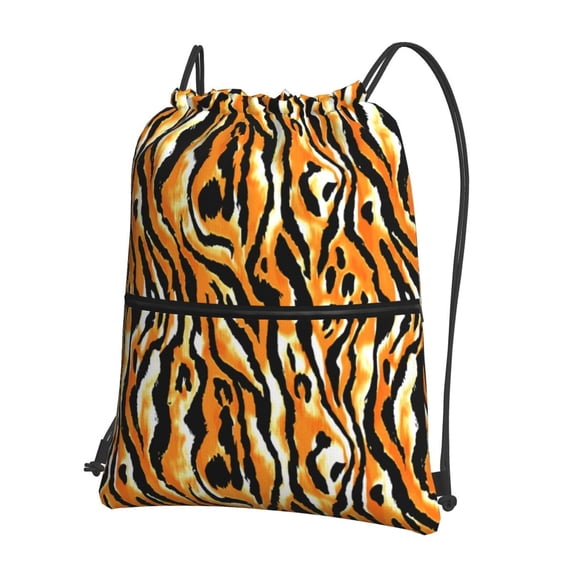 Rocae Zebra for Drawstring zipper Backpack Gym Backpack Bag for Men and ...