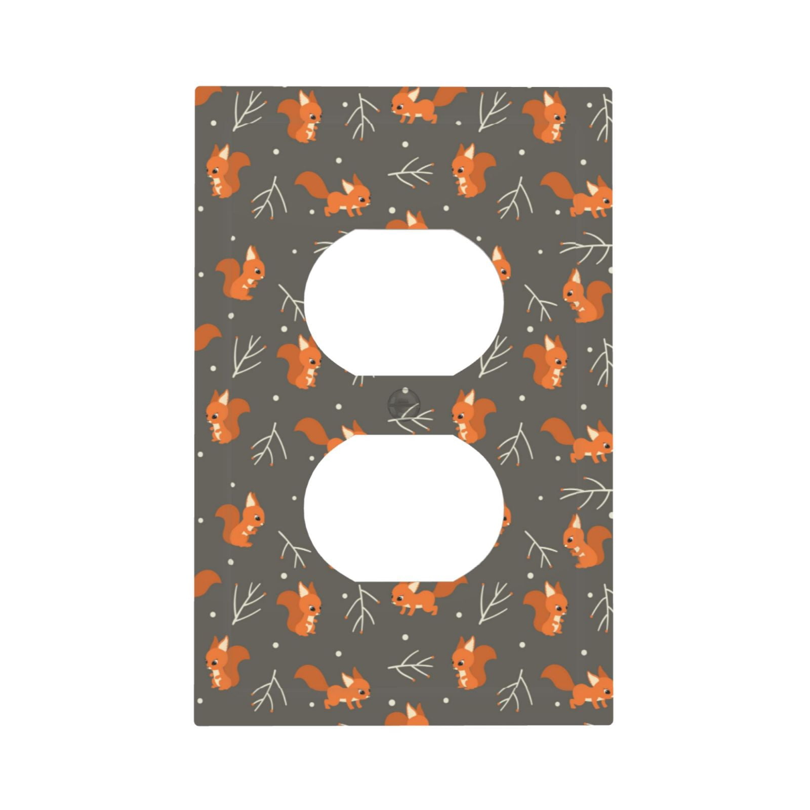 Rocae cute fall fox leaf for Decorator Light Switch or Receptacle ...