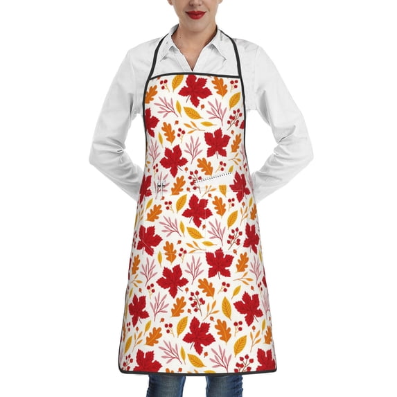 Rocae fall laef Maple for Kitchen Aprons for Women Adjustable Cooking ...