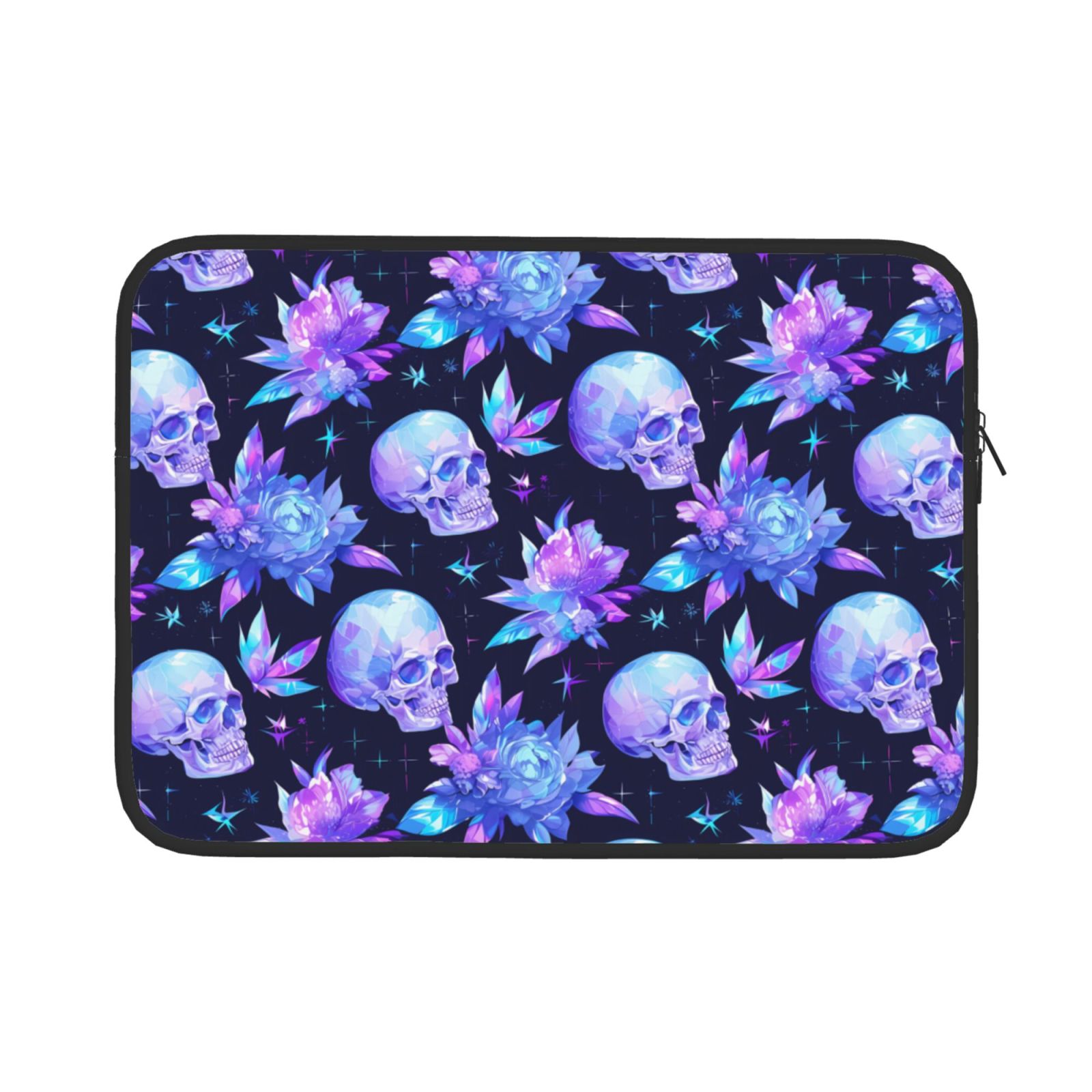 Rocae flower starry sky Skull for Classic Slim Ergonomic Briefcase and ...