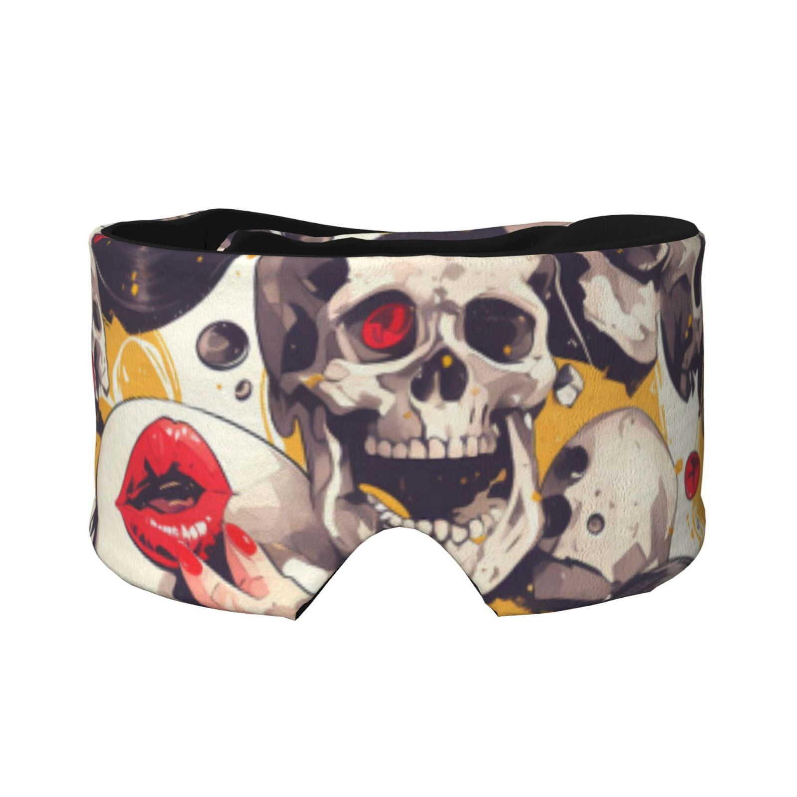 Rocae lips record rock Skull for Sleep Mask for Sleeping, Soft and Skin ...
