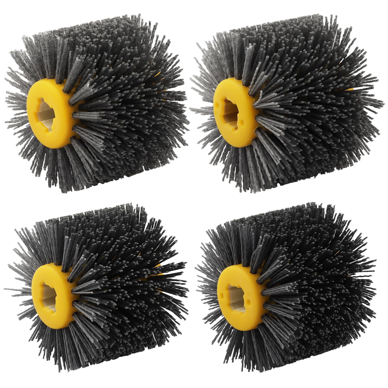 Rocaris 4 Pack Abrasive Nylon Drawing Wheel, 4.7" x 4" Wire Drawing ...