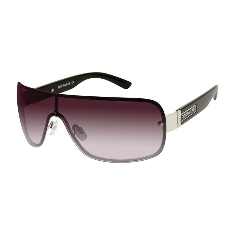 Rocawear Men s R1527 Shield UV400 Protective Rectangular Fashion Sunglasses 142mm Walmart